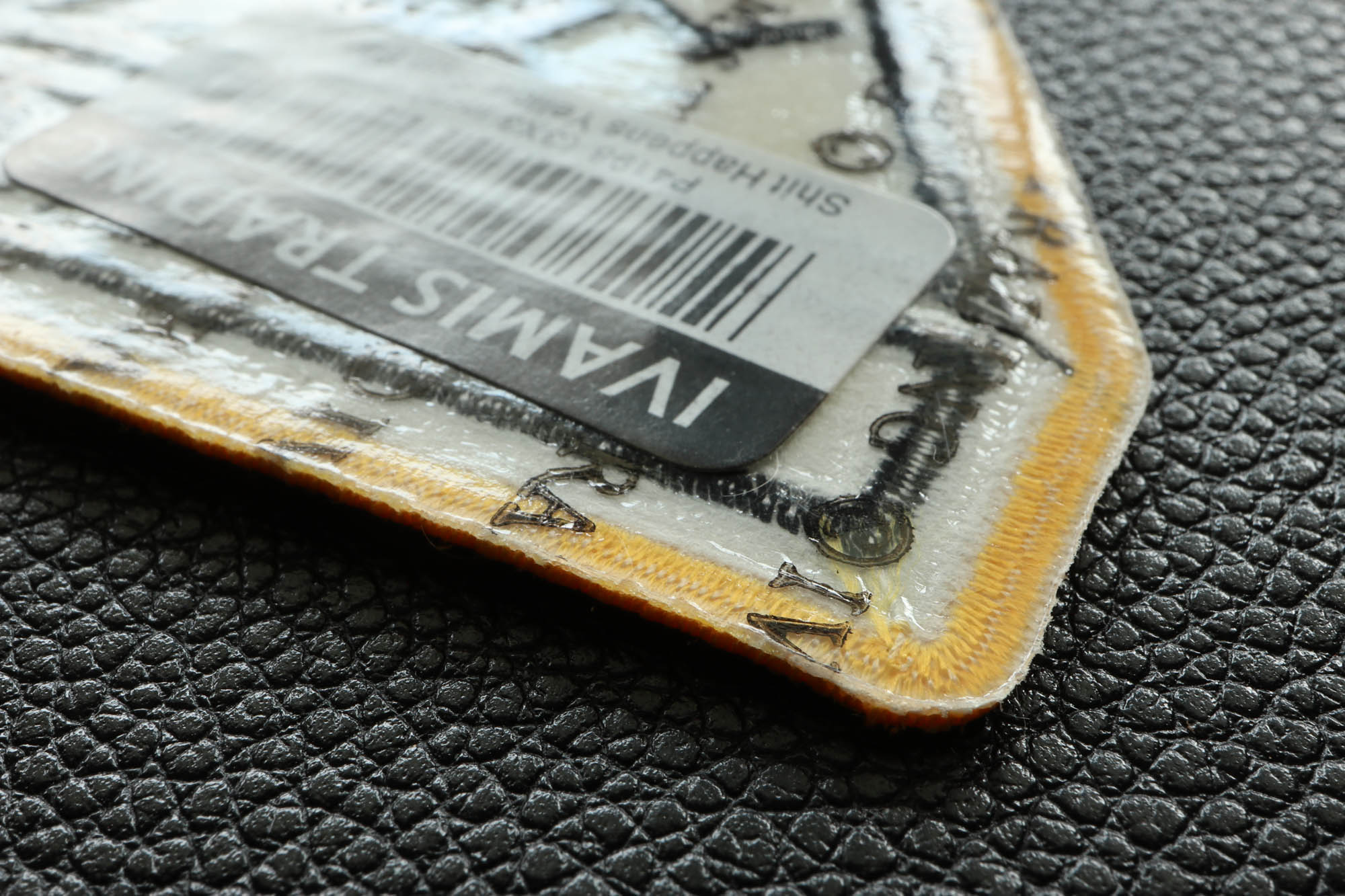 Shit Happens Yellow Sign Patch | Funny Patches -TheCheapPlace