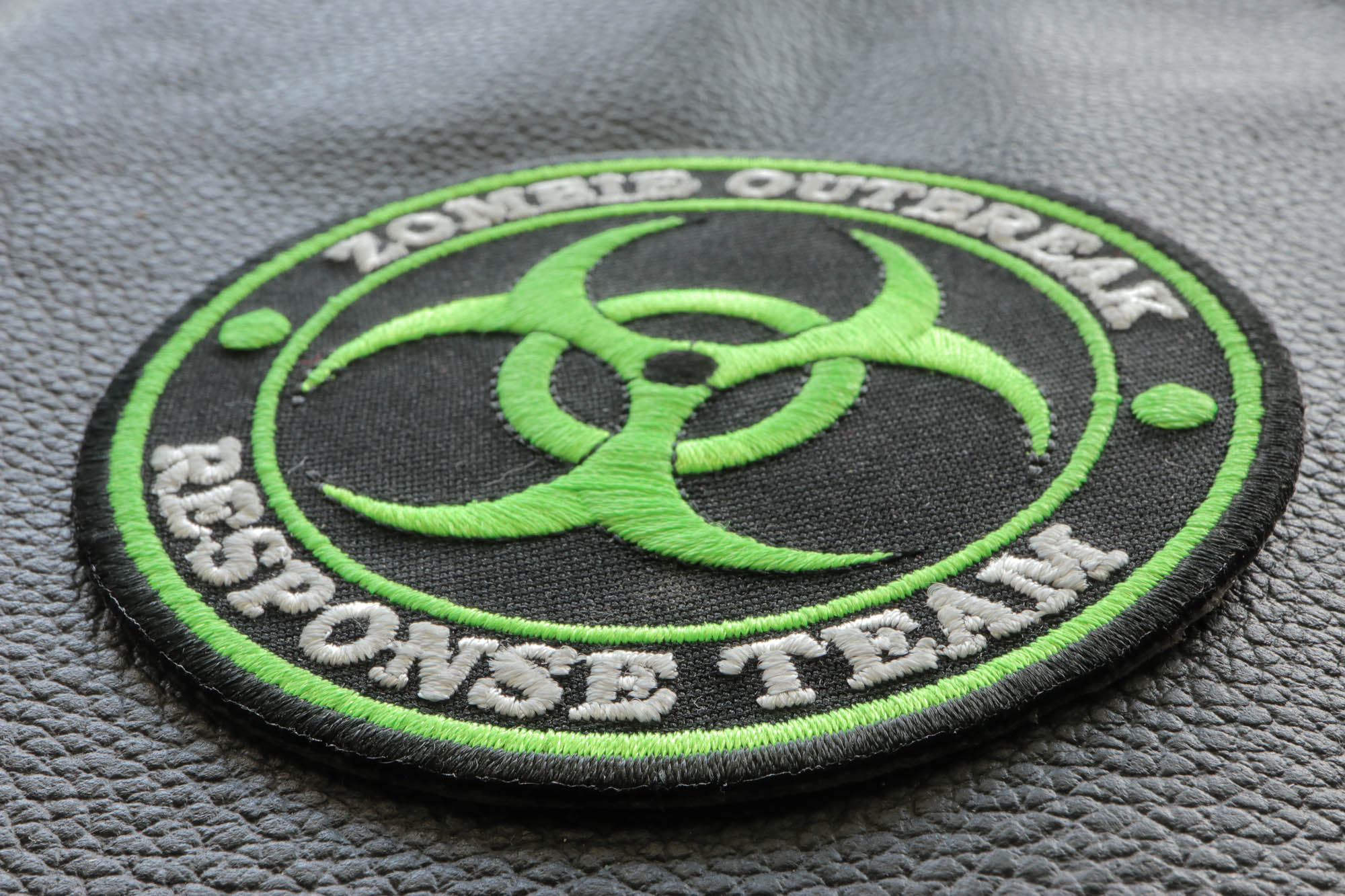 Zombie OutBreak Response Team Green Patch | Embroidered Patches by ...