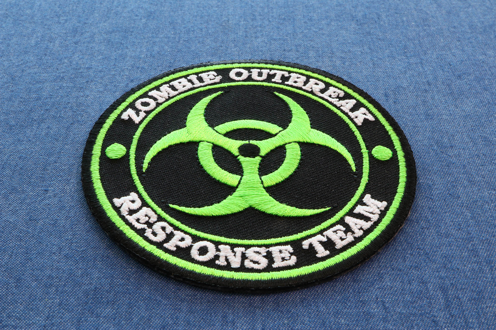 Zombie OutBreak Response Team Green Patch | Embroidered Patches by ...