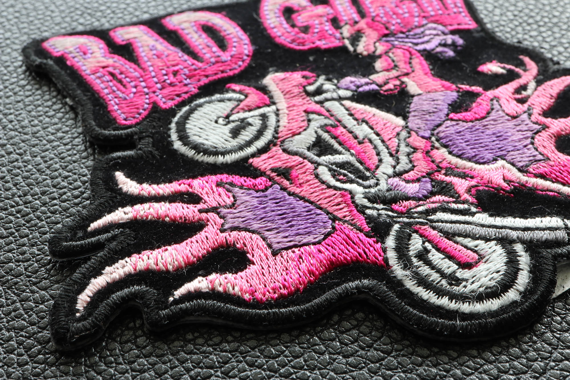 Bad Girl Motorcyle Patch for Lady Biker Jackets by Ivamis Patches