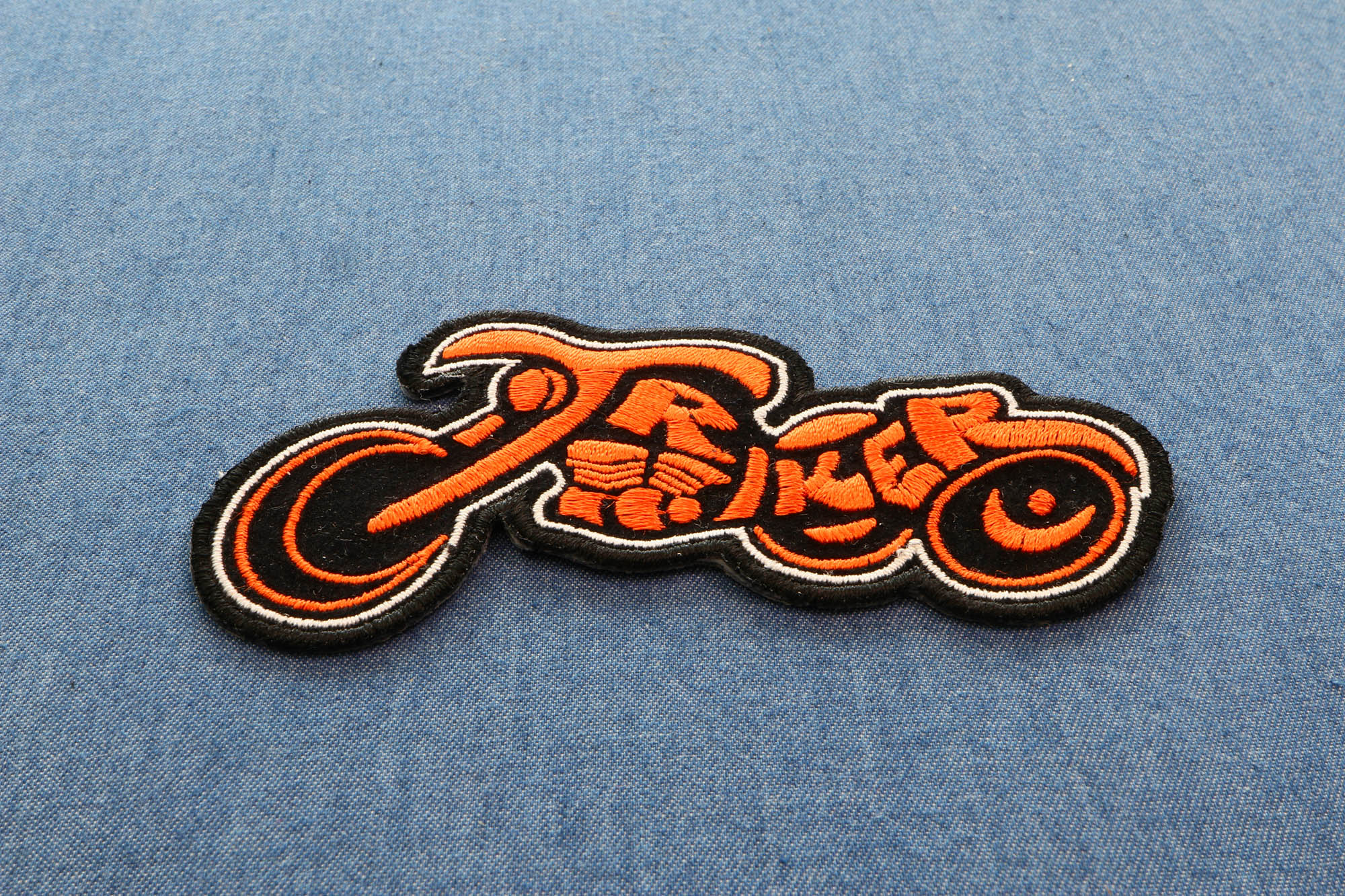 Triker Small Patch In Orange and Black | Embroidered Patches by Ivamis ...