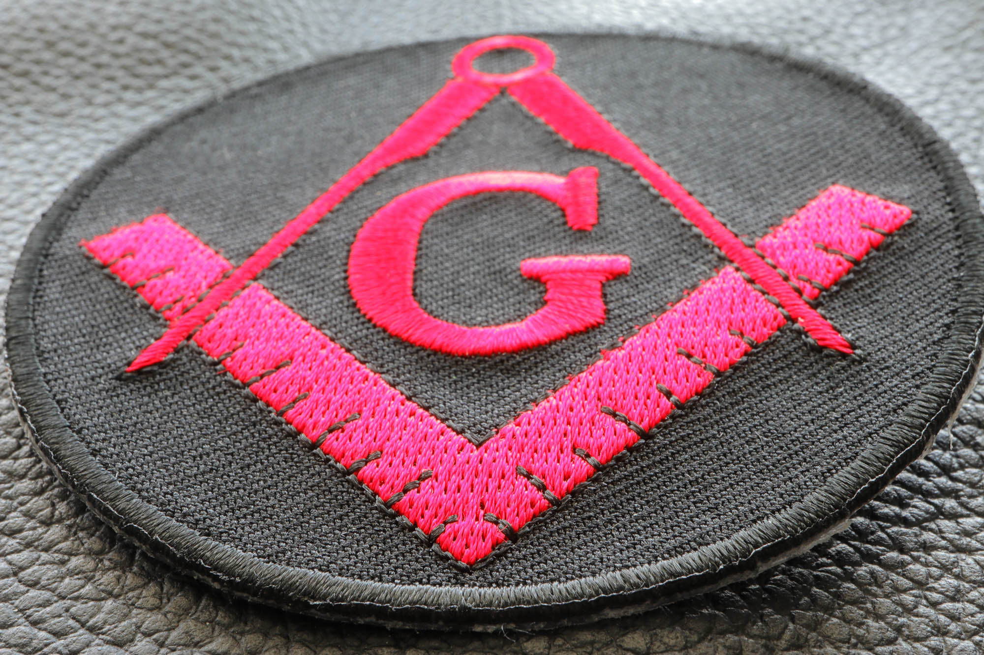 Mason Symbol Patch In Red by Ivamis Patches