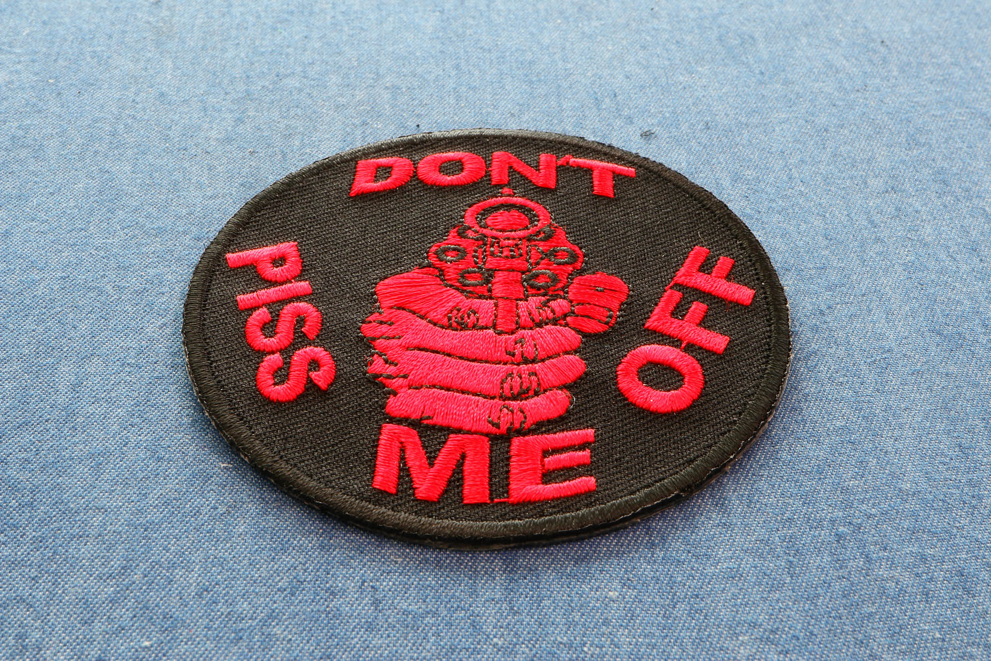 Don't Piss Me Off Gun Patch In Red | Embroidered Patches by Ivamis Patches