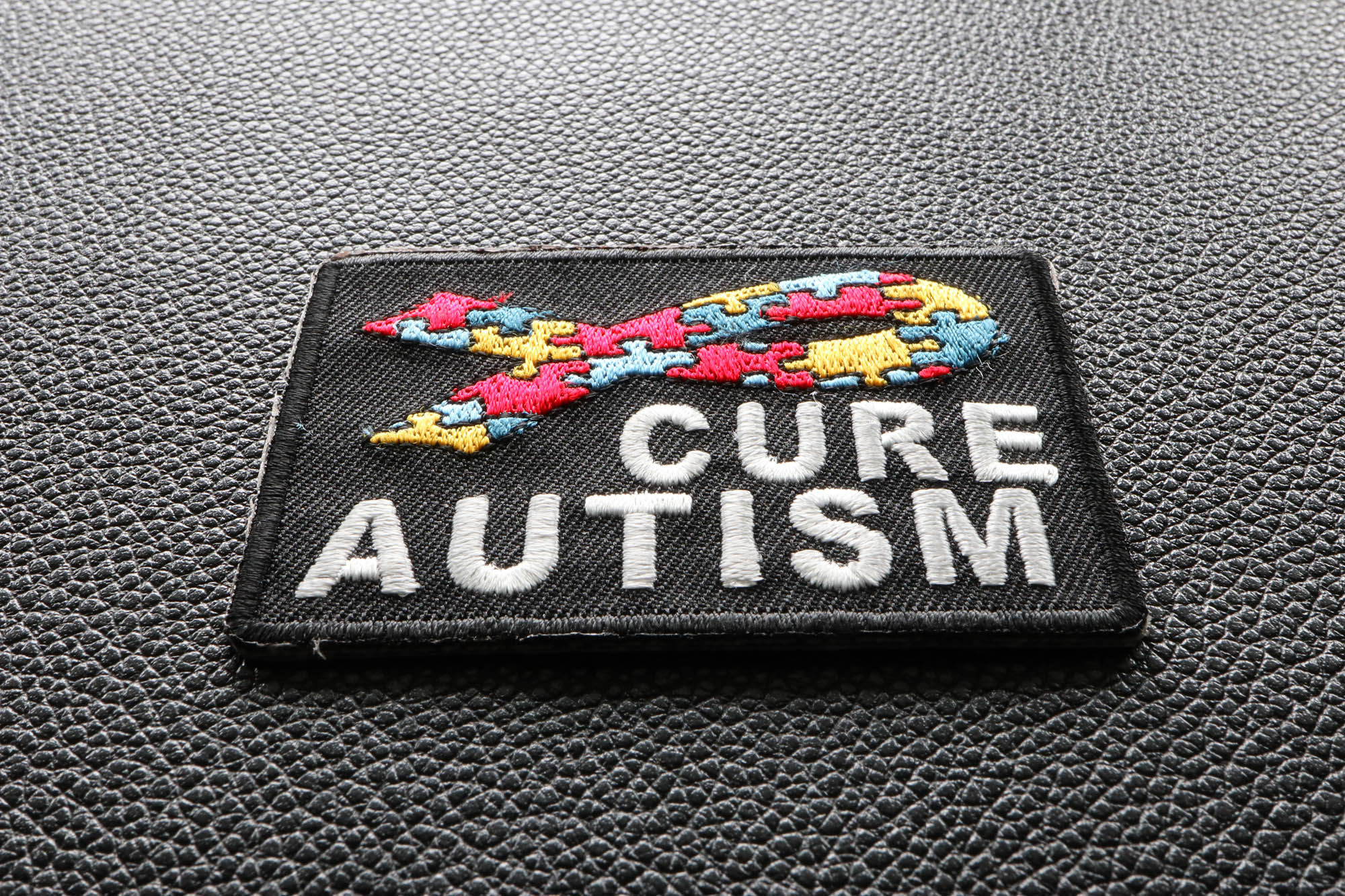 Cure Autism Puzzle Pieces Ribbon Patch | Embroidered Patches by Ivamis ...