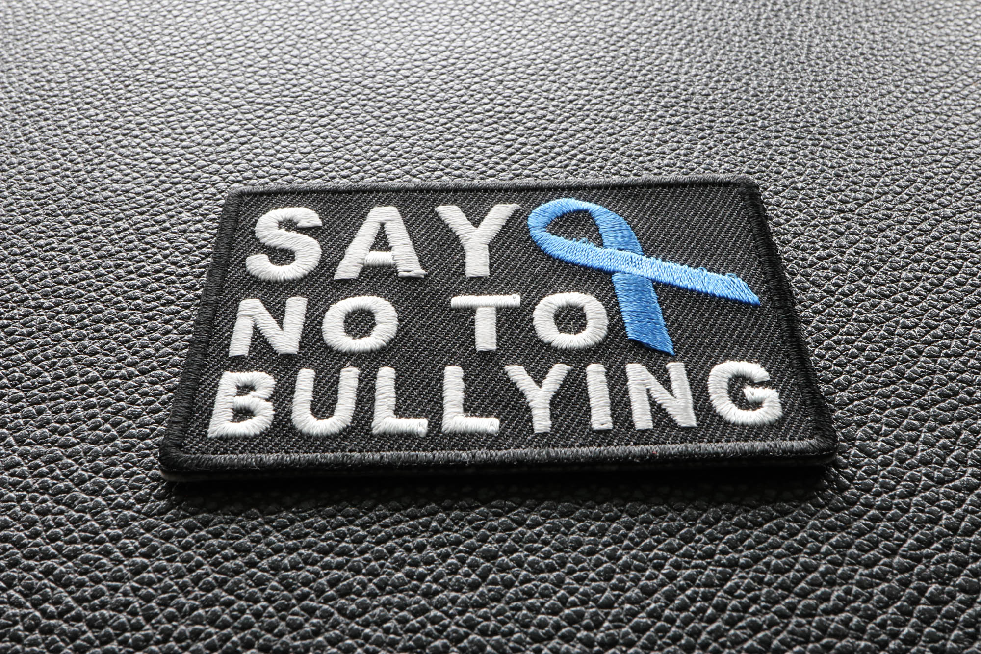 Say No To Bullying Blue Ribbon Patch | Embroidered Patches by Ivamis ...