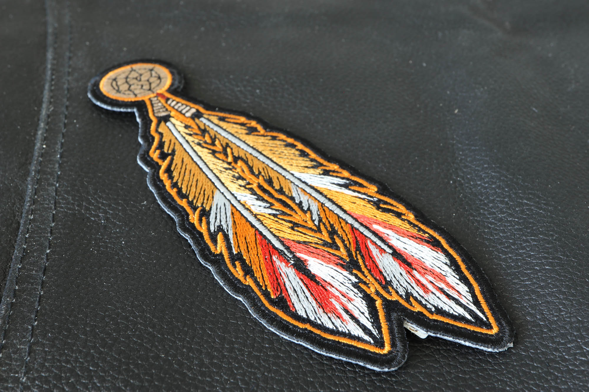 Feather Patch for Sewing or Ironing on to Clothes by Ivamis Patches