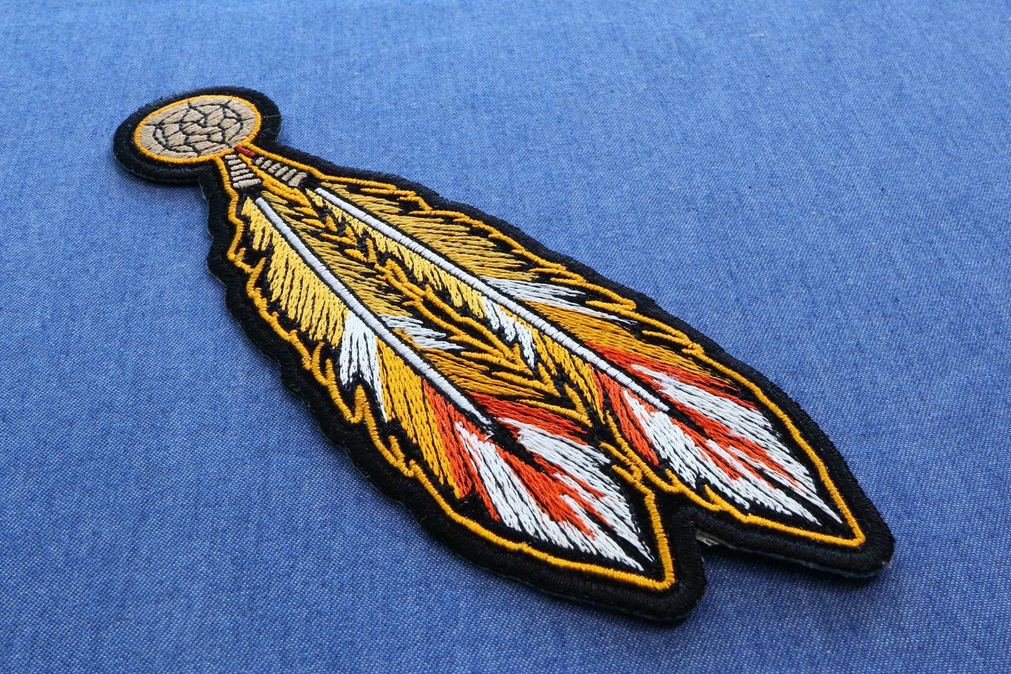 Feather Patch for Sewing or Ironing on to Clothes by Ivamis Patches