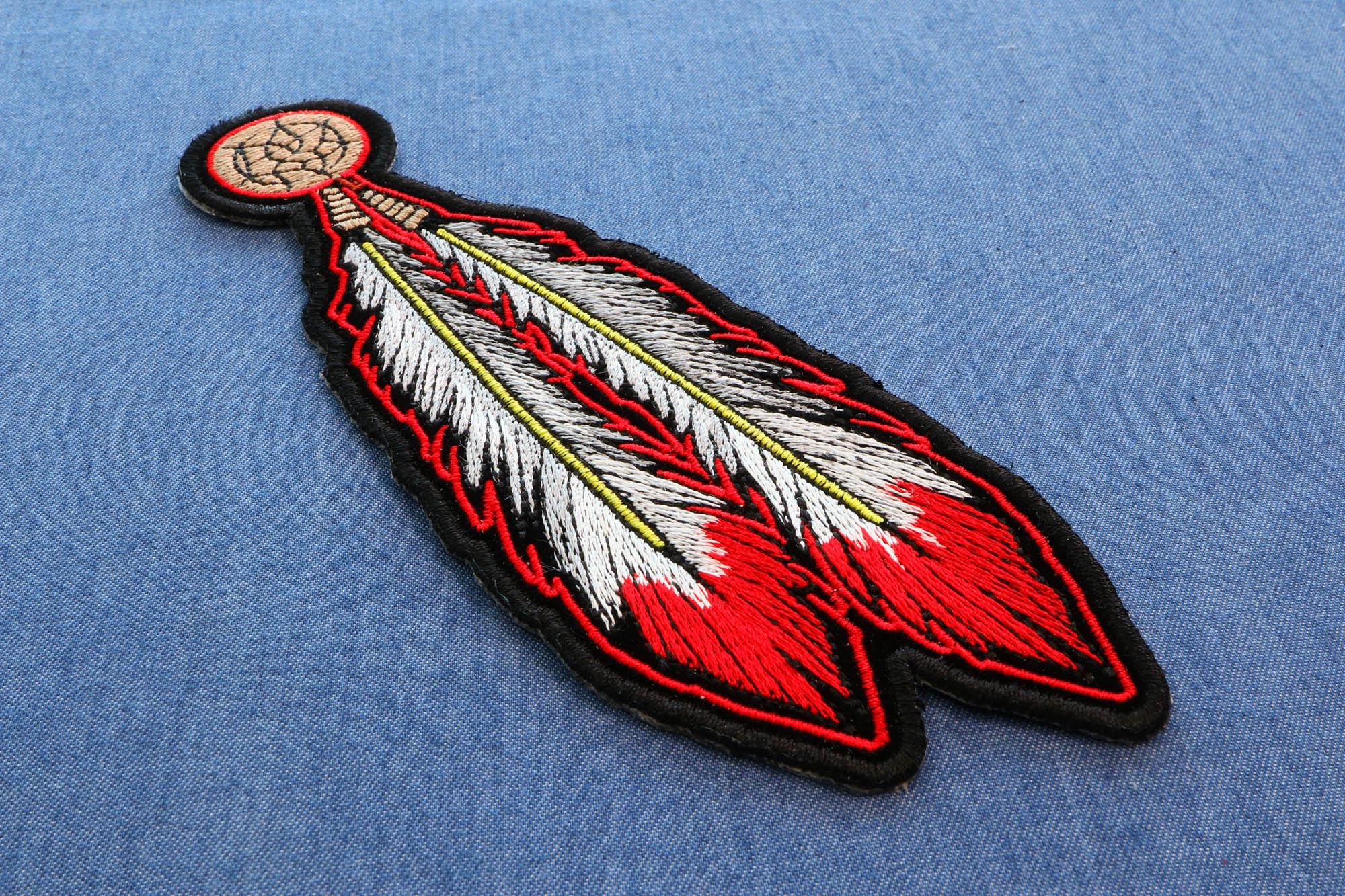 Feather Patch for Sewing or Ironing on to Jackets by Ivamis Patches