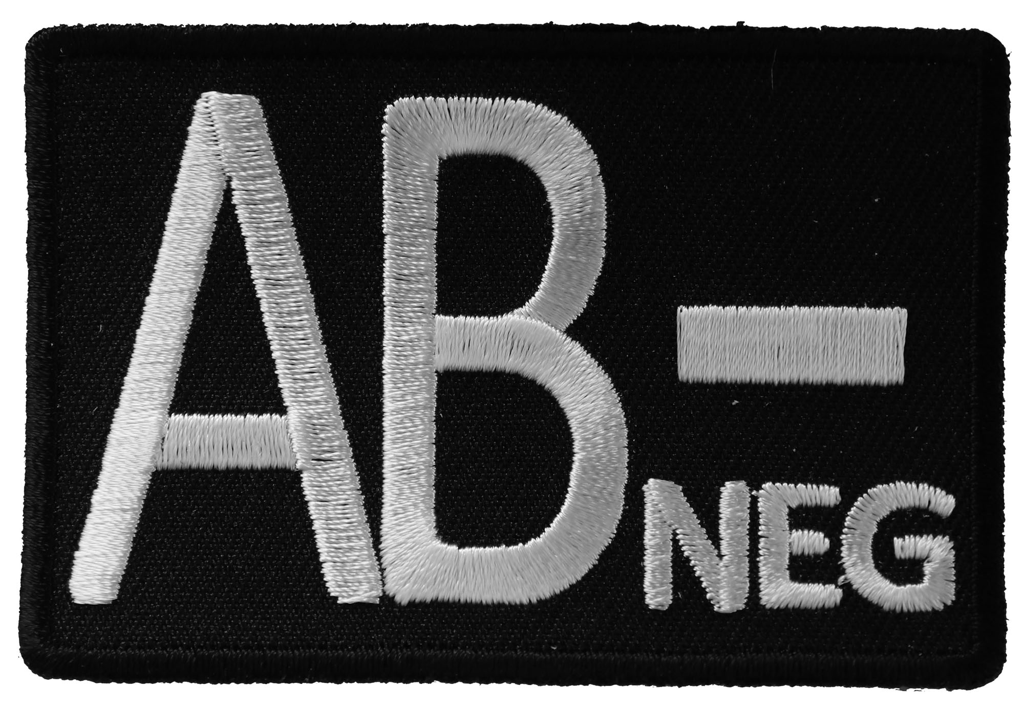 AB NEGATIVE Blood Type Patch, Iron on Patch, Embroidered by Ivamis Patches