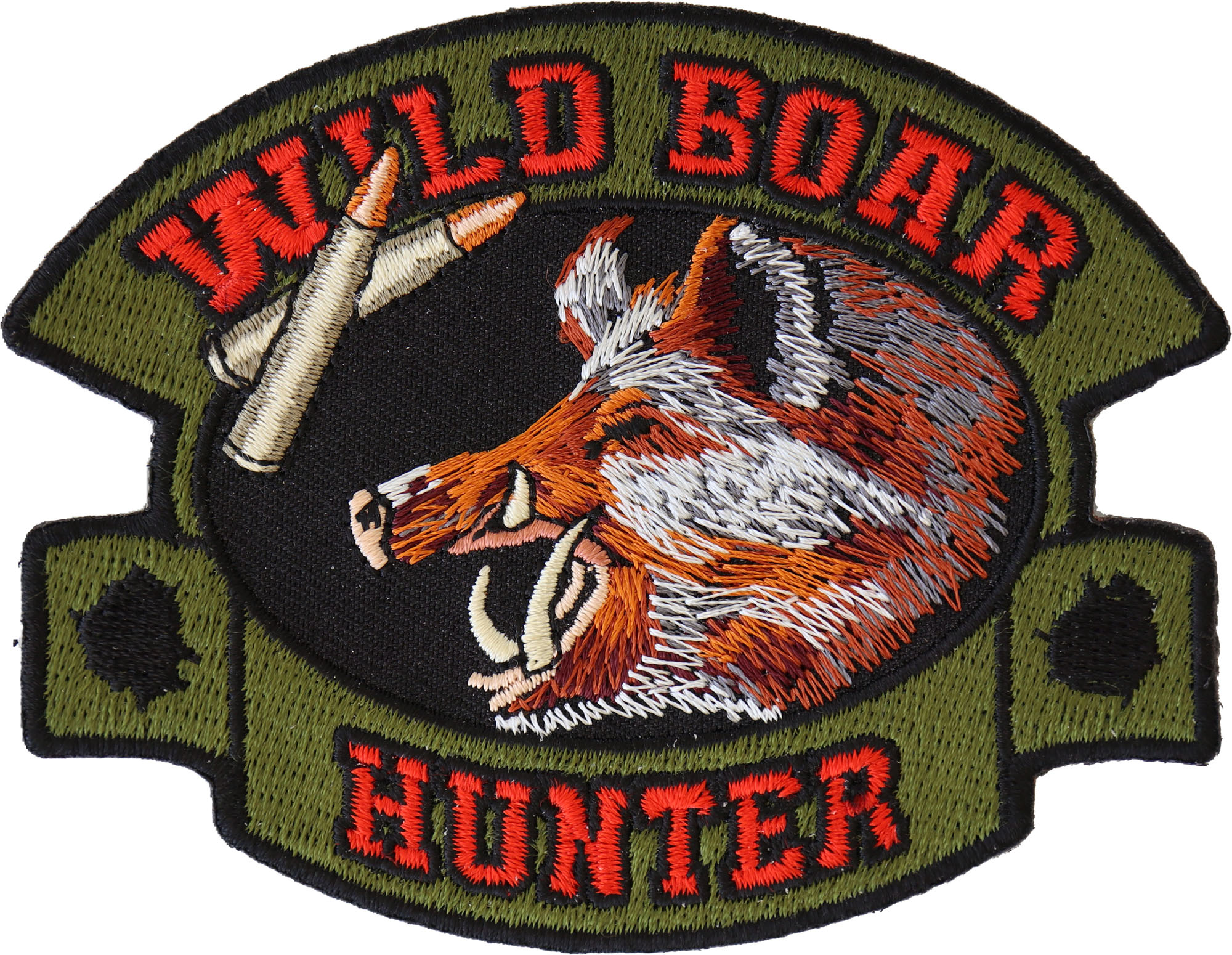 Wild Boar Hunter Patch | Embroidered Patches by Ivamis Patches