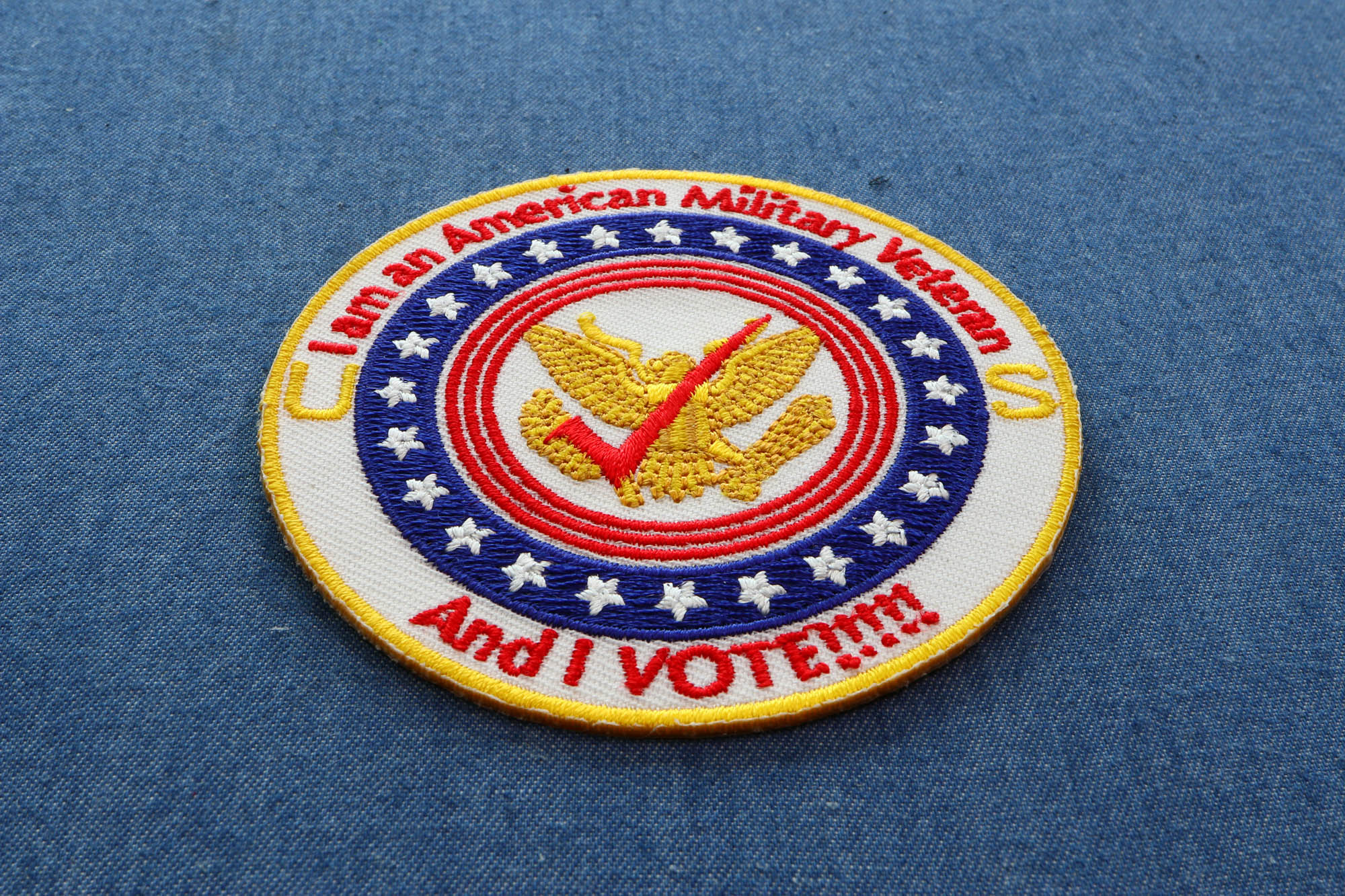 Military Veteran and I Vote Patch | US Military Veteran Patches by ...