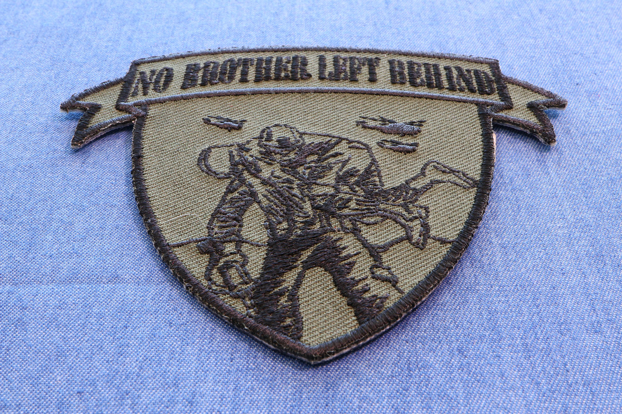 No Brother Left Behind Small Patch In Green Black | US Military Veteran ...