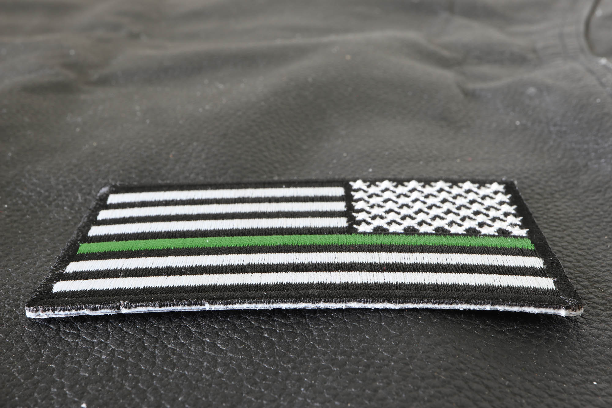 Thin Green Line American Flag Reversed Patch | US Military Veteran ...