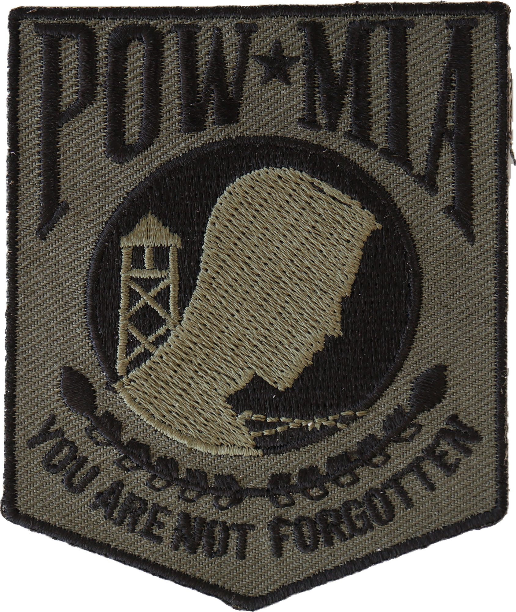 POW MIA Subdued Green Patch | US POW MIA Military Veteran Patches by Ivamis Patches