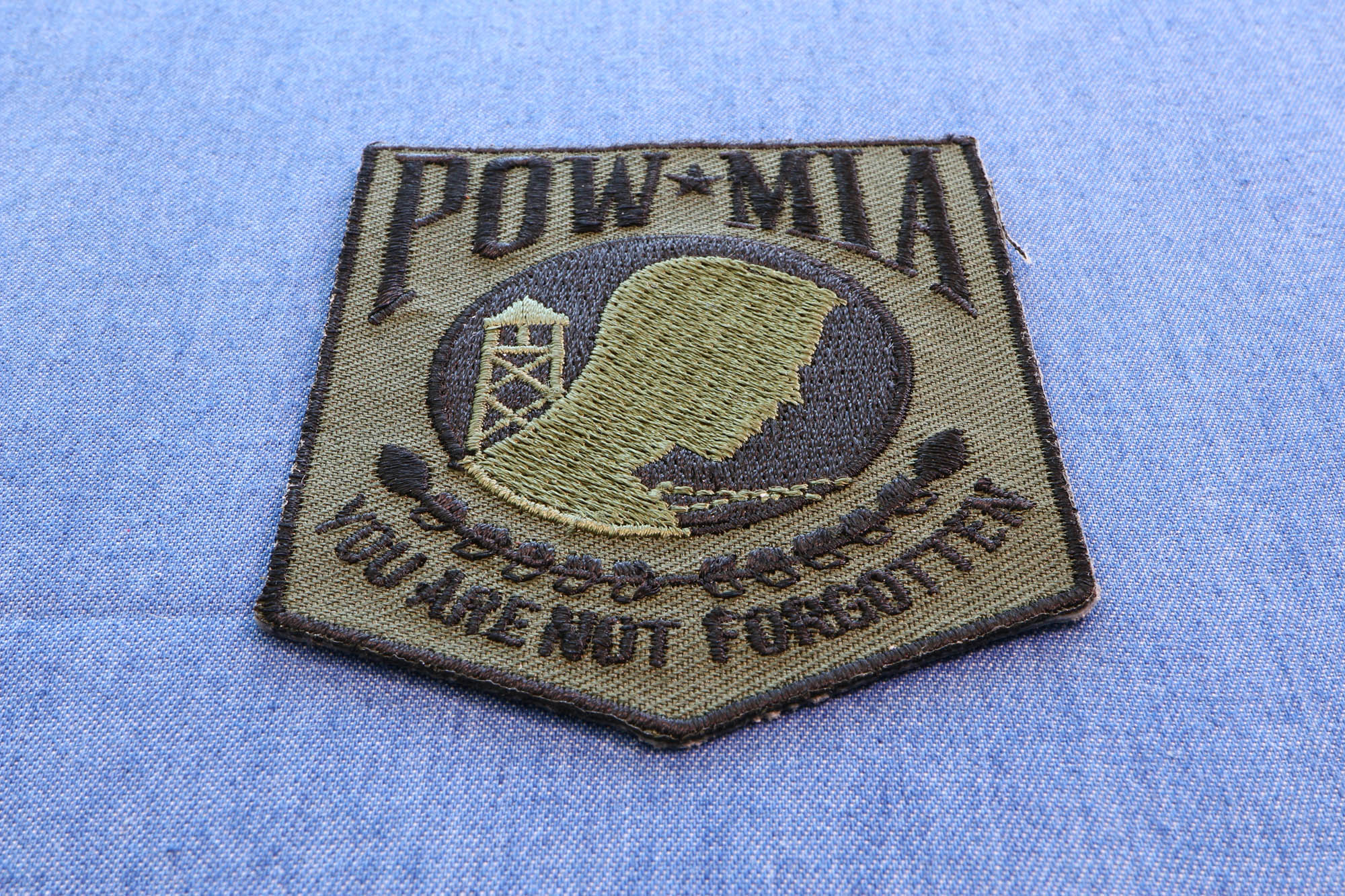 POW MIA Subdued Green Patch | US POW MIA Military Veteran Patches by ...