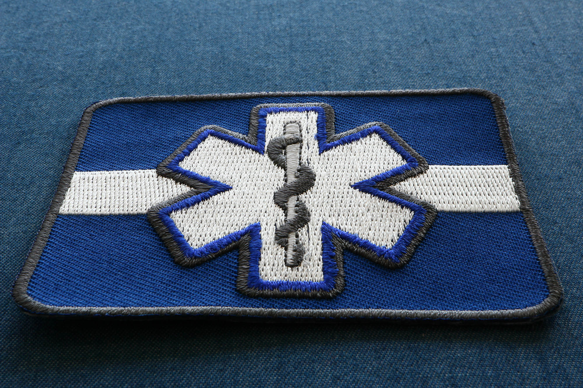 Thin White Line Patch For EMS | Embroidered Patches by Ivamis Patches