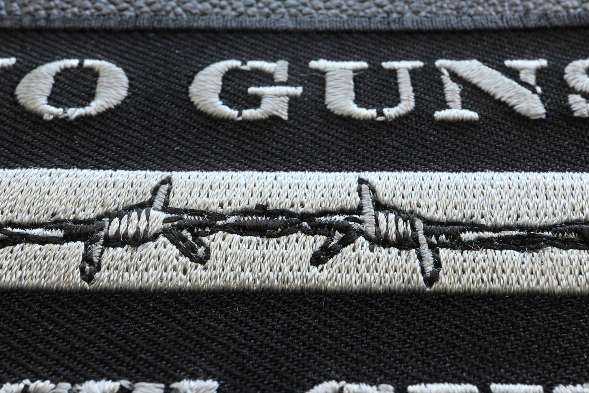 Thin Silver Line Patch For Correctional Officers | Embroidered Patches ...