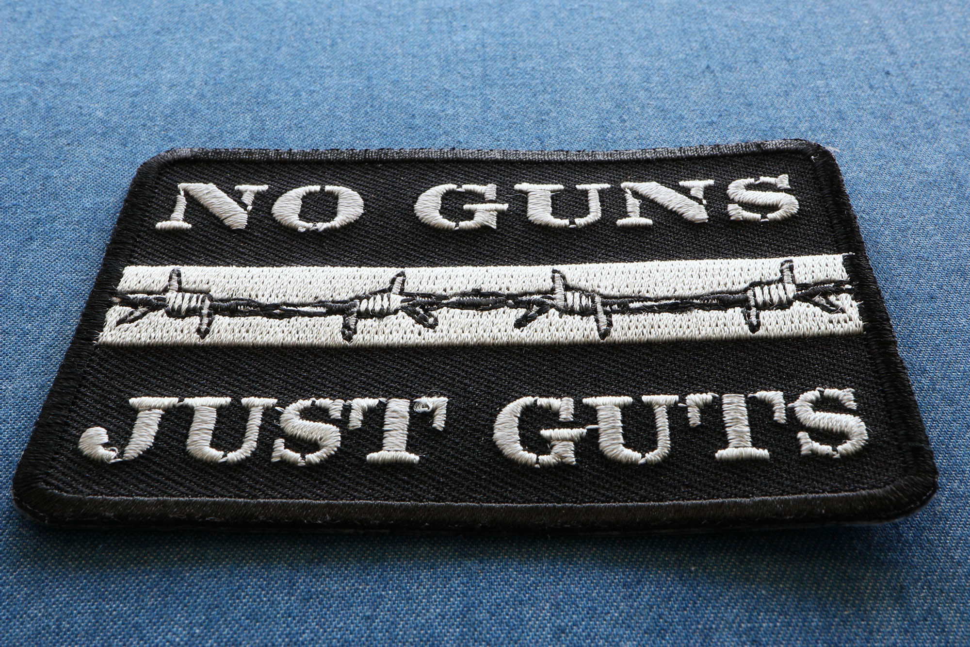 Thin Silver Line Patch For Correctional Officers | Embroidered Patches ...