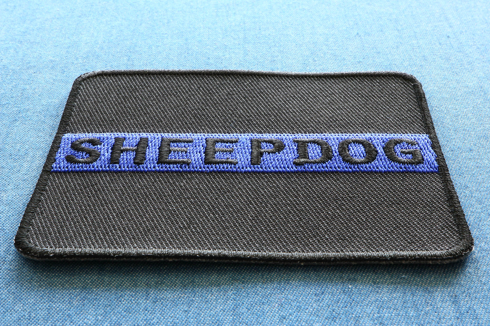 Thin Blue Line Sheepdog Patch For Law Enforcement | Embroidered Patches ...