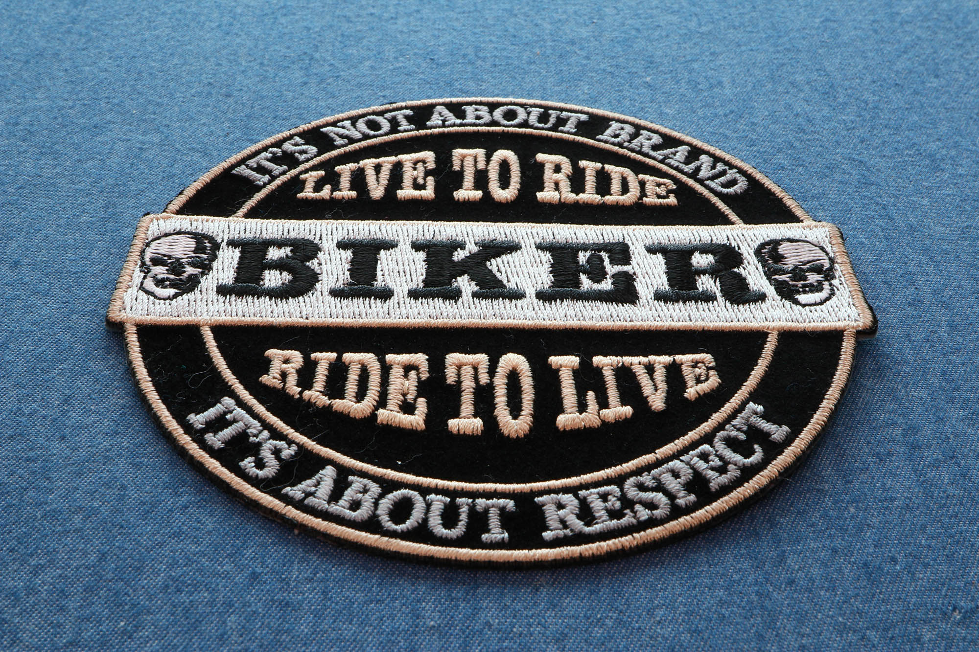 Live To Ride Ride to Live Biker Patch, Biker Skull Patches by Ivamis ...