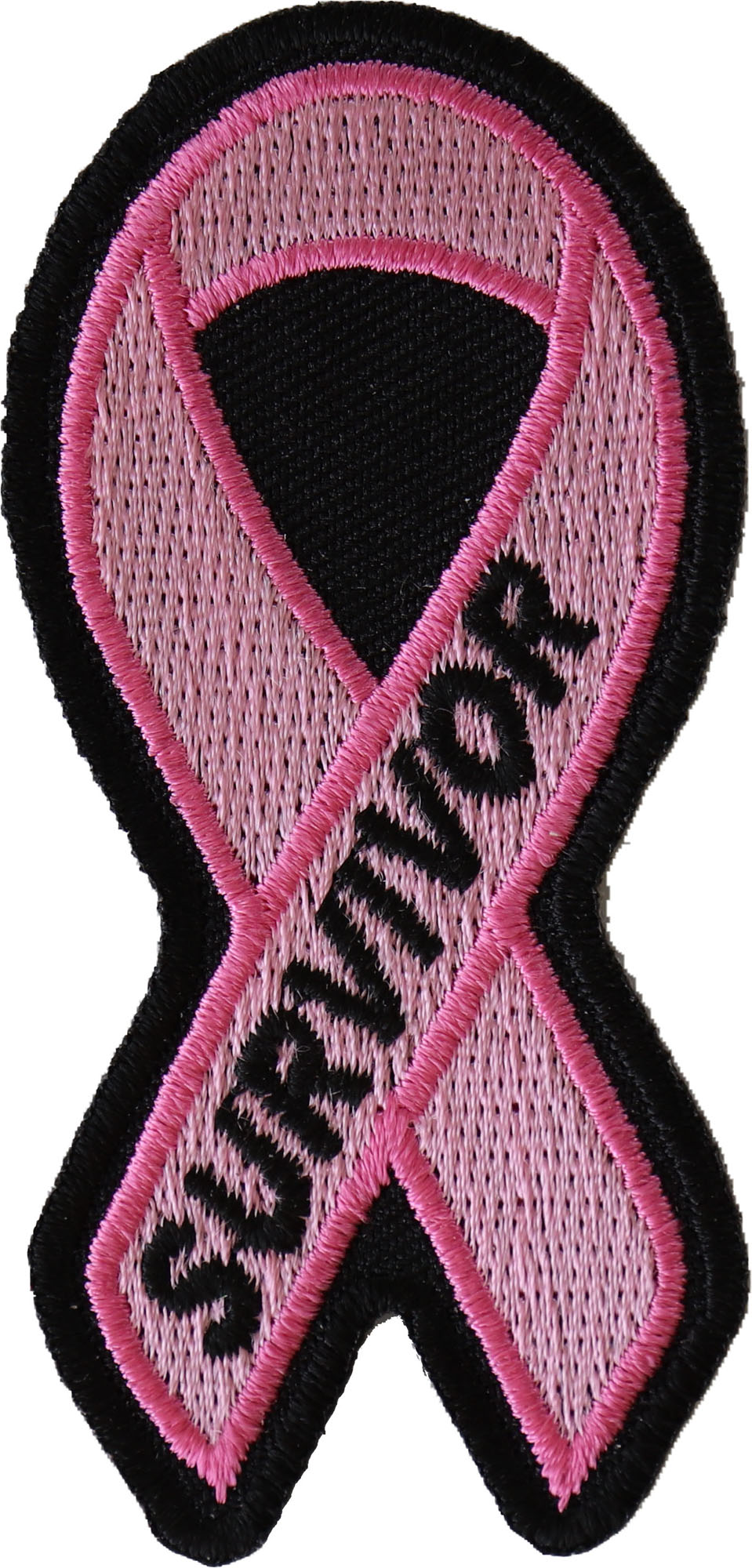Breast Cancer Survivor Pink Ribbon Patch | Embroidered Patches by ...