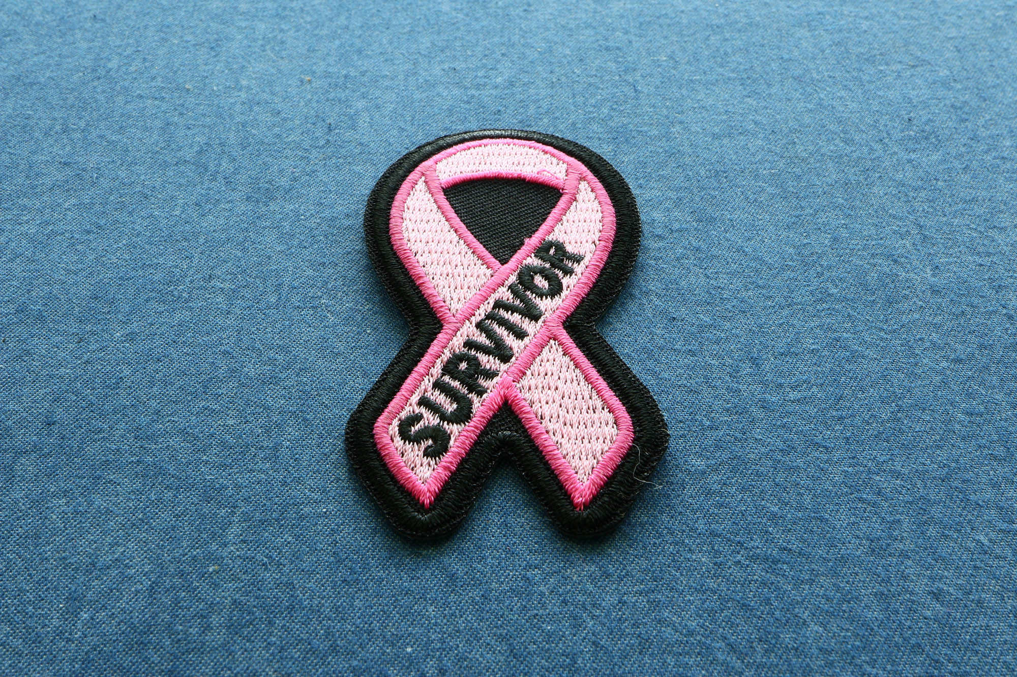 Breast Cancer Survivor Pink Ribbon Patch | Embroidered Patches by ...