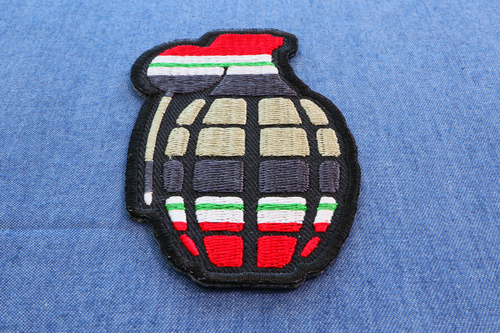 Grenade Patch Iraq War Colors | US Iraq War Military Veteran Patches by ...