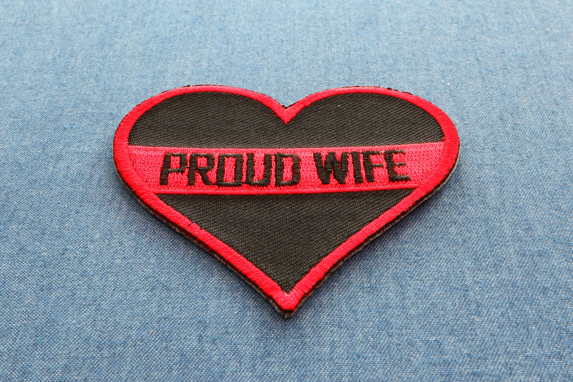 Thin Red Line Proud Wife Patch For Firefighters | Embroidered Patches ...