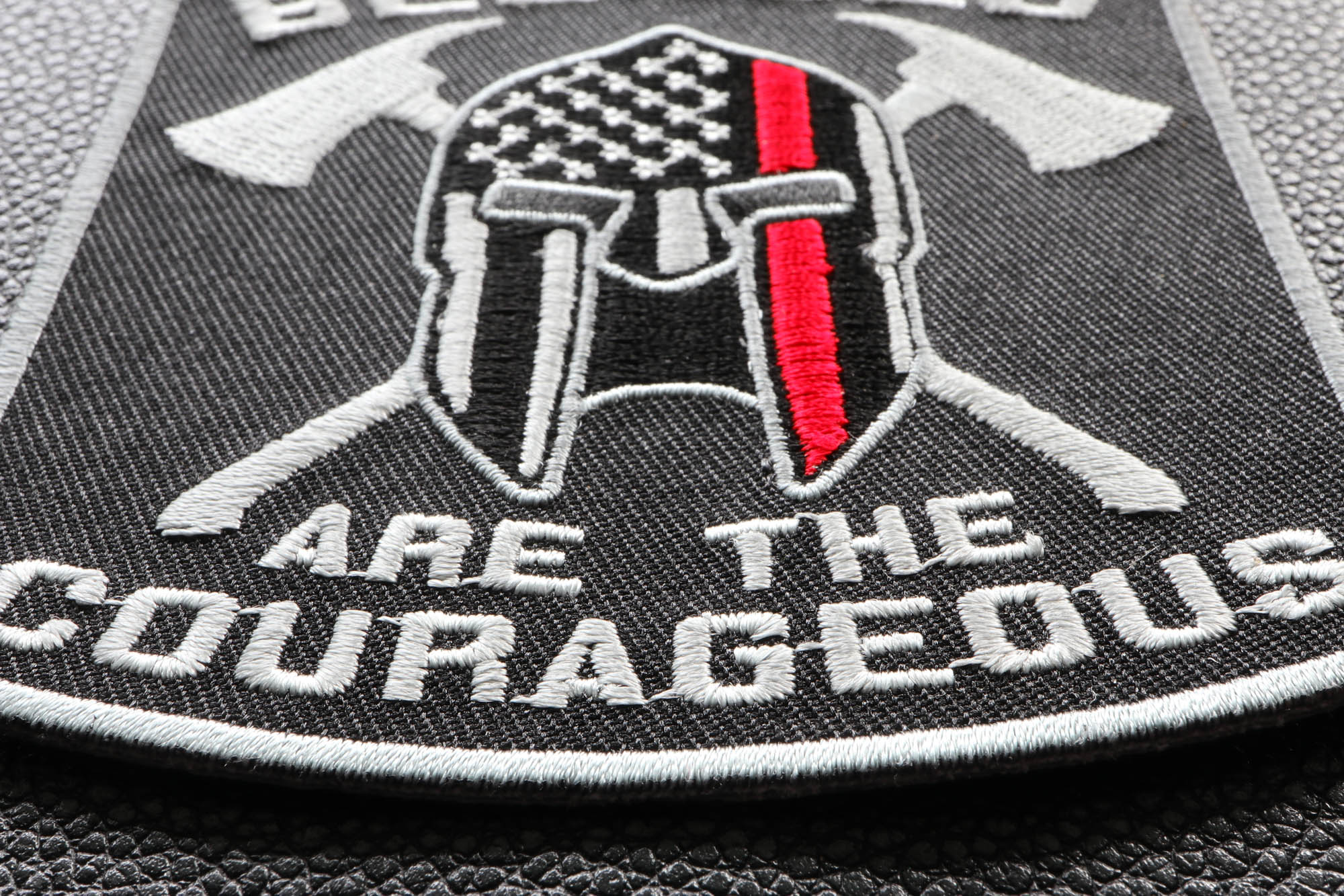 Blessed Are The Courageous Firefighter Patch | Embroidered Patches by ...