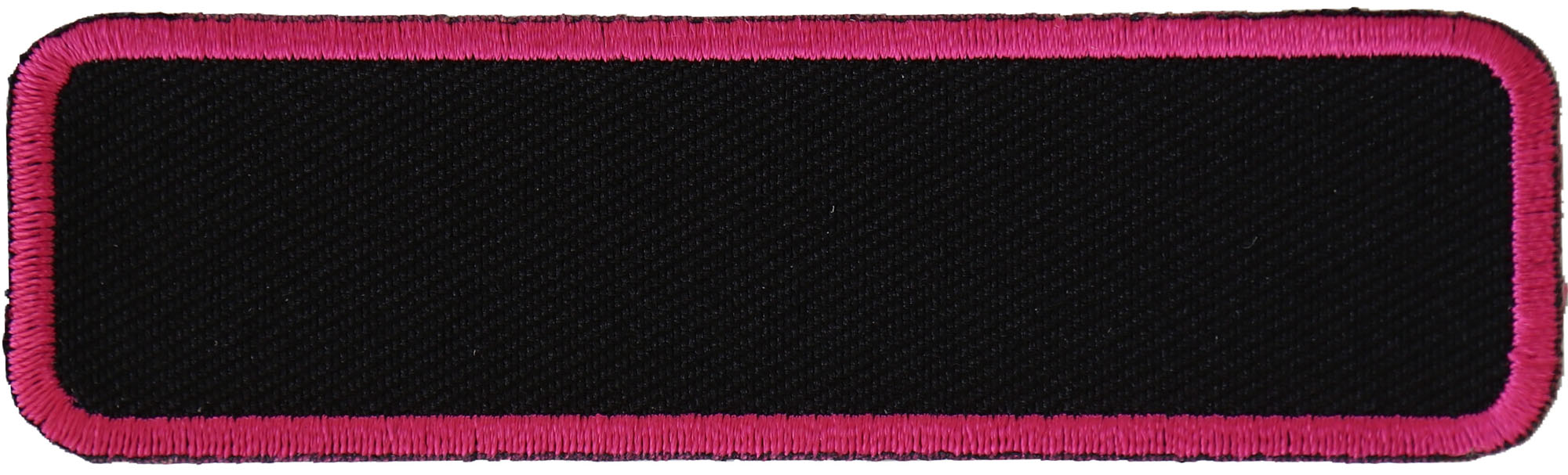 Blank Name Tag Patch Pink Border | Embroidered Patches by Ivamis Patches
