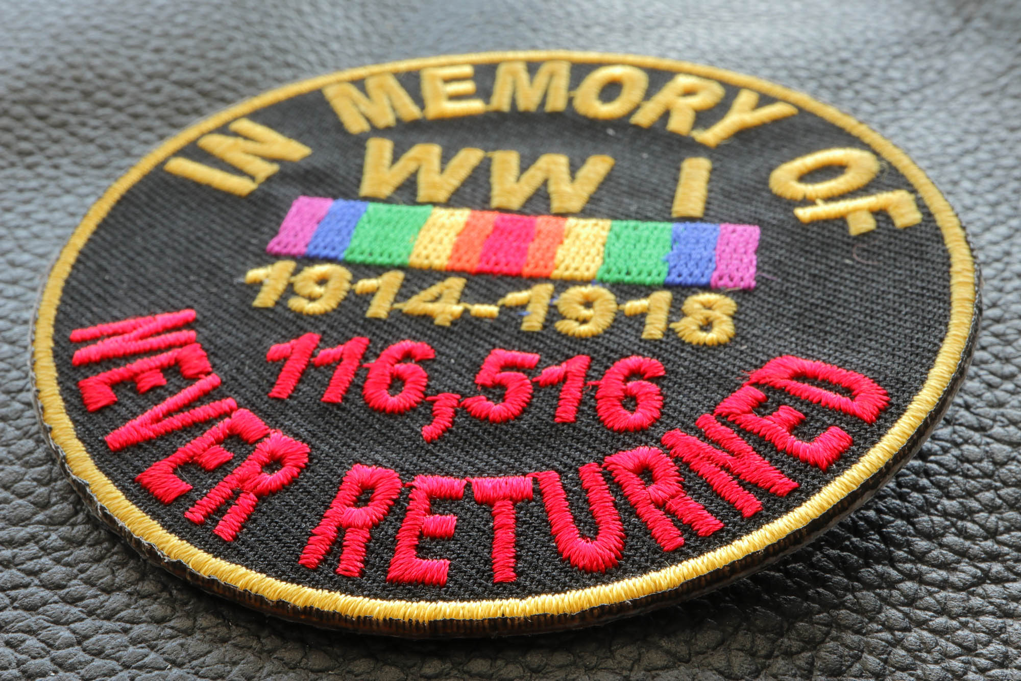 In Memory Of World War 1 Round Patch | US Military Veteran Patches by ...