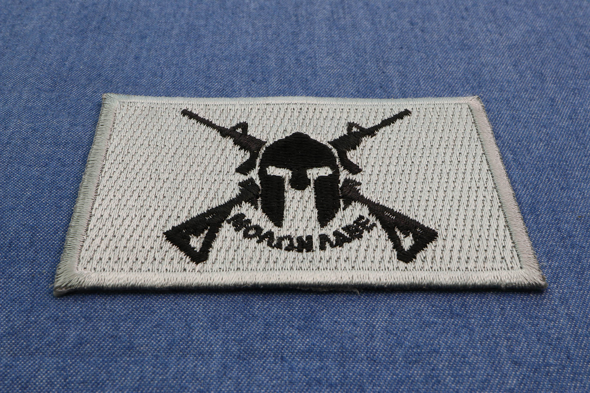 Black and Gray Come and Take It Molon Labe Spartan Crossed Rifles Patch ...
