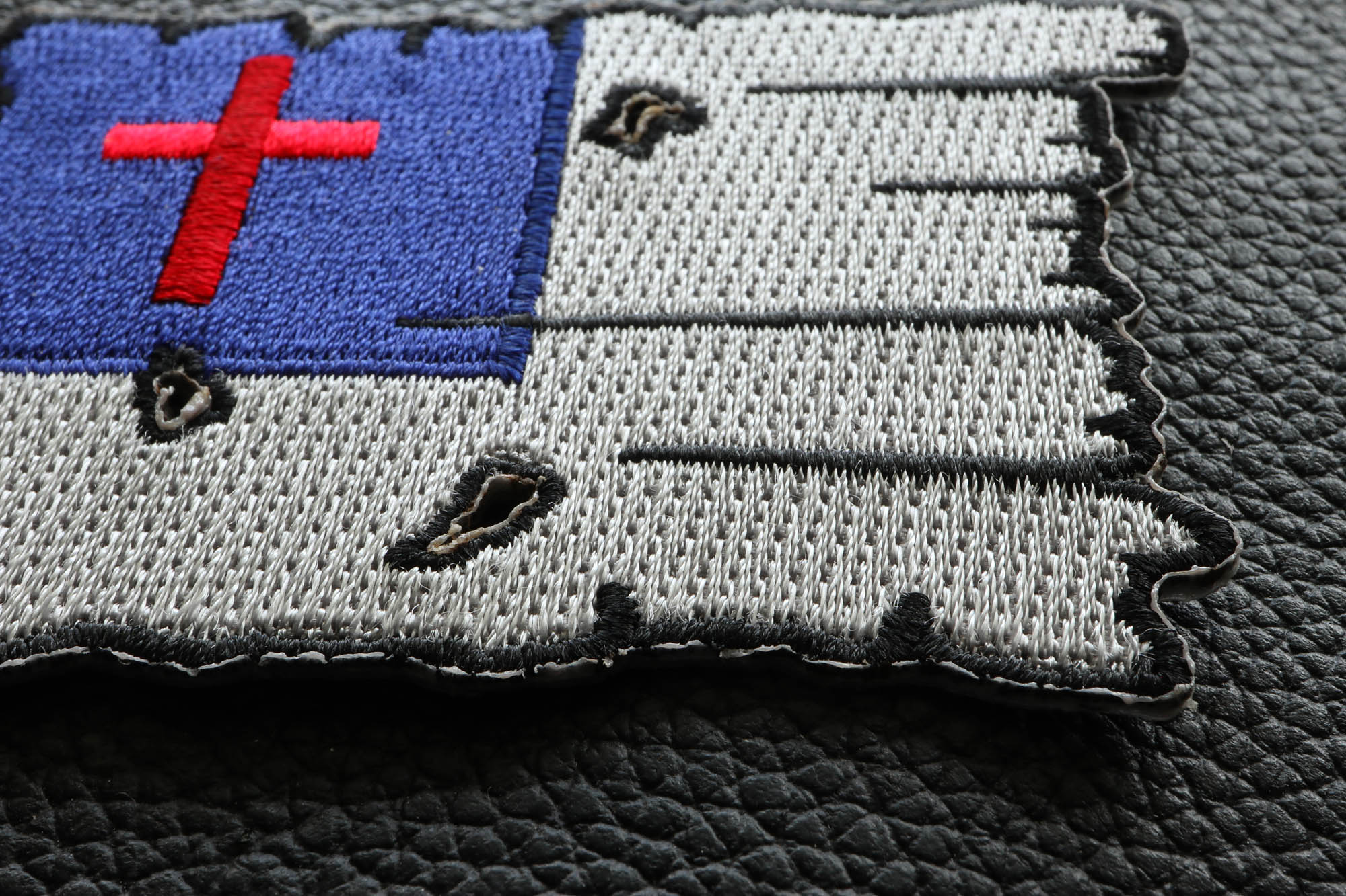 Tattered Christian Flag Patch by Ivamis Patches