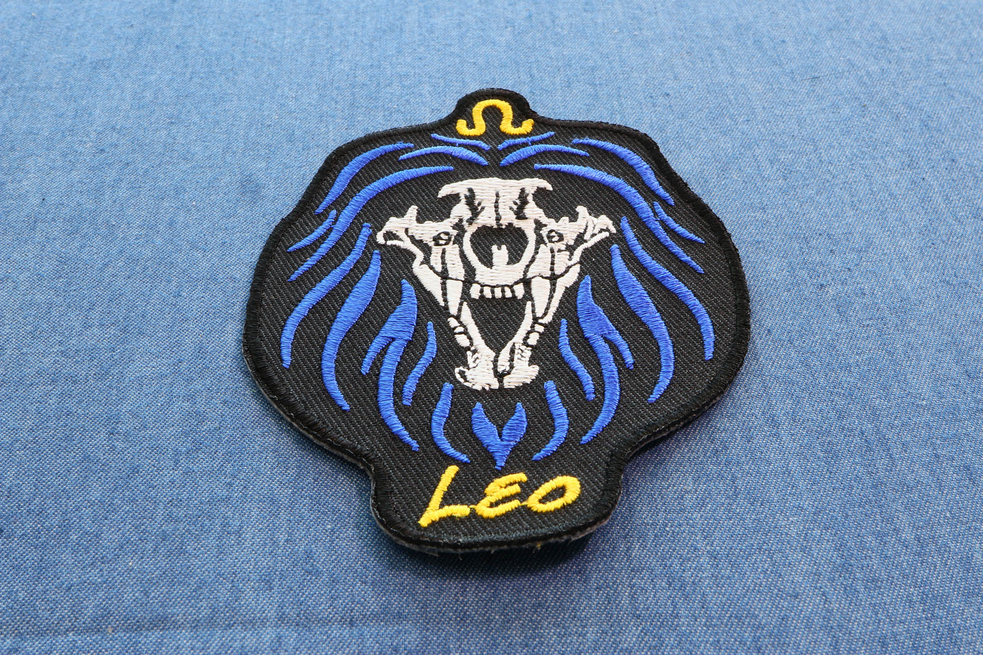 Leo Skull Zodiac Sign Patch, Skull Patches by Ivamis Patches