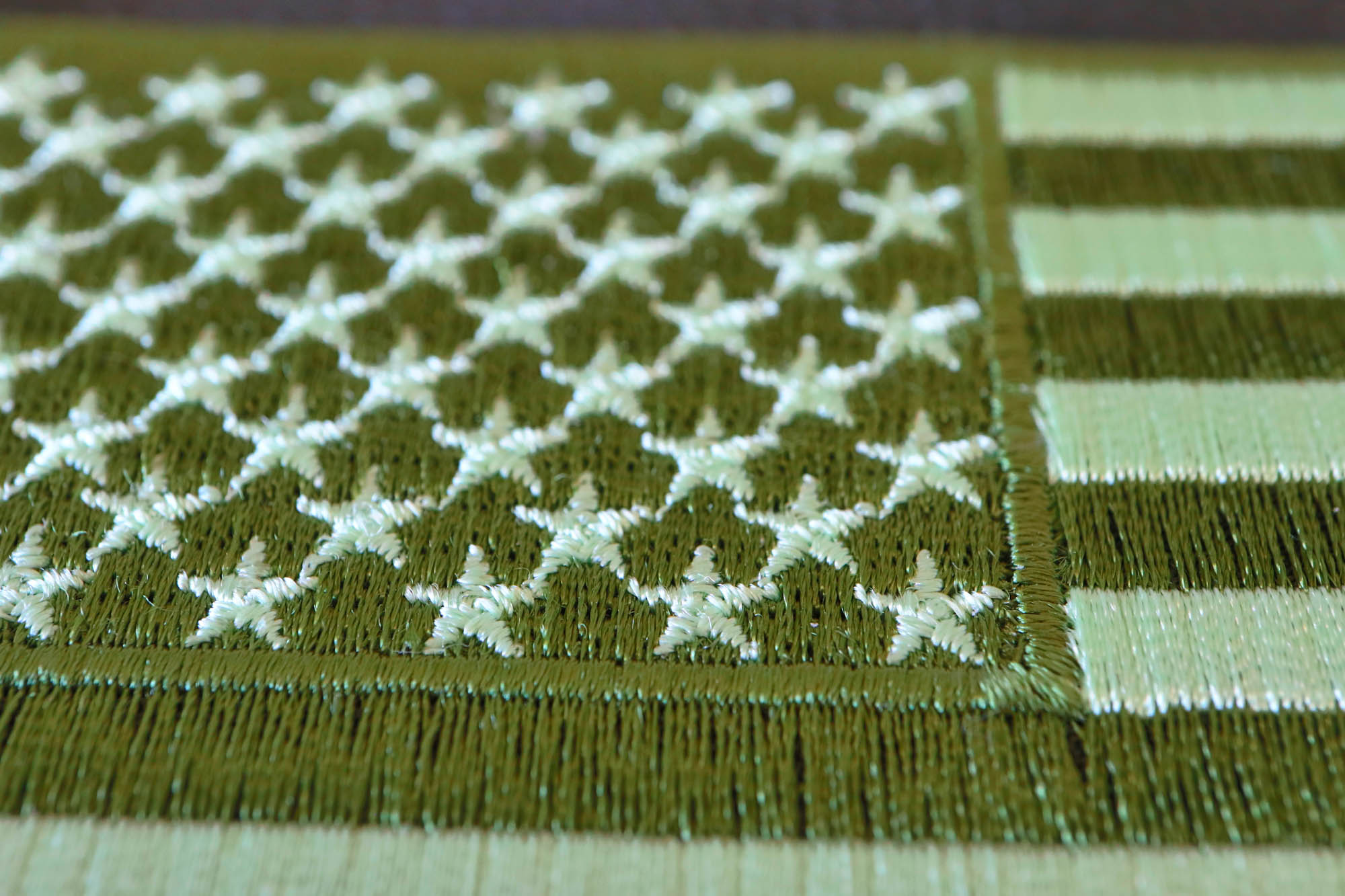 Subdued Green American Flag Patch by Ivamis Patches