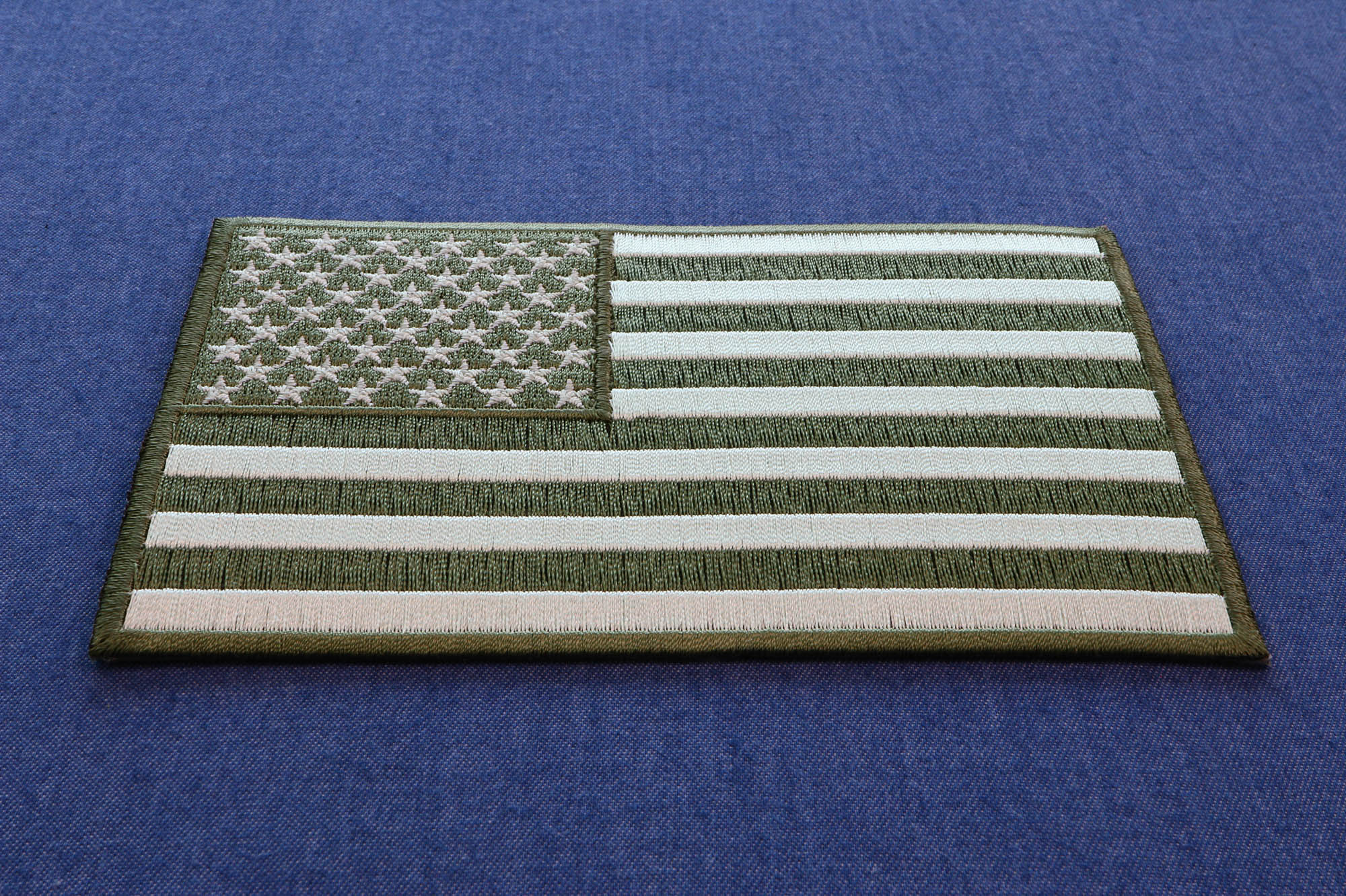 Subdued Green American Flag Patch by Ivamis Patches