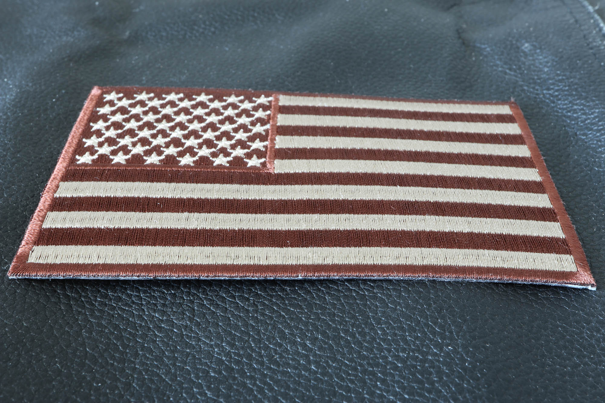 Brown Subdued American Flag Patch by Ivamis Patches