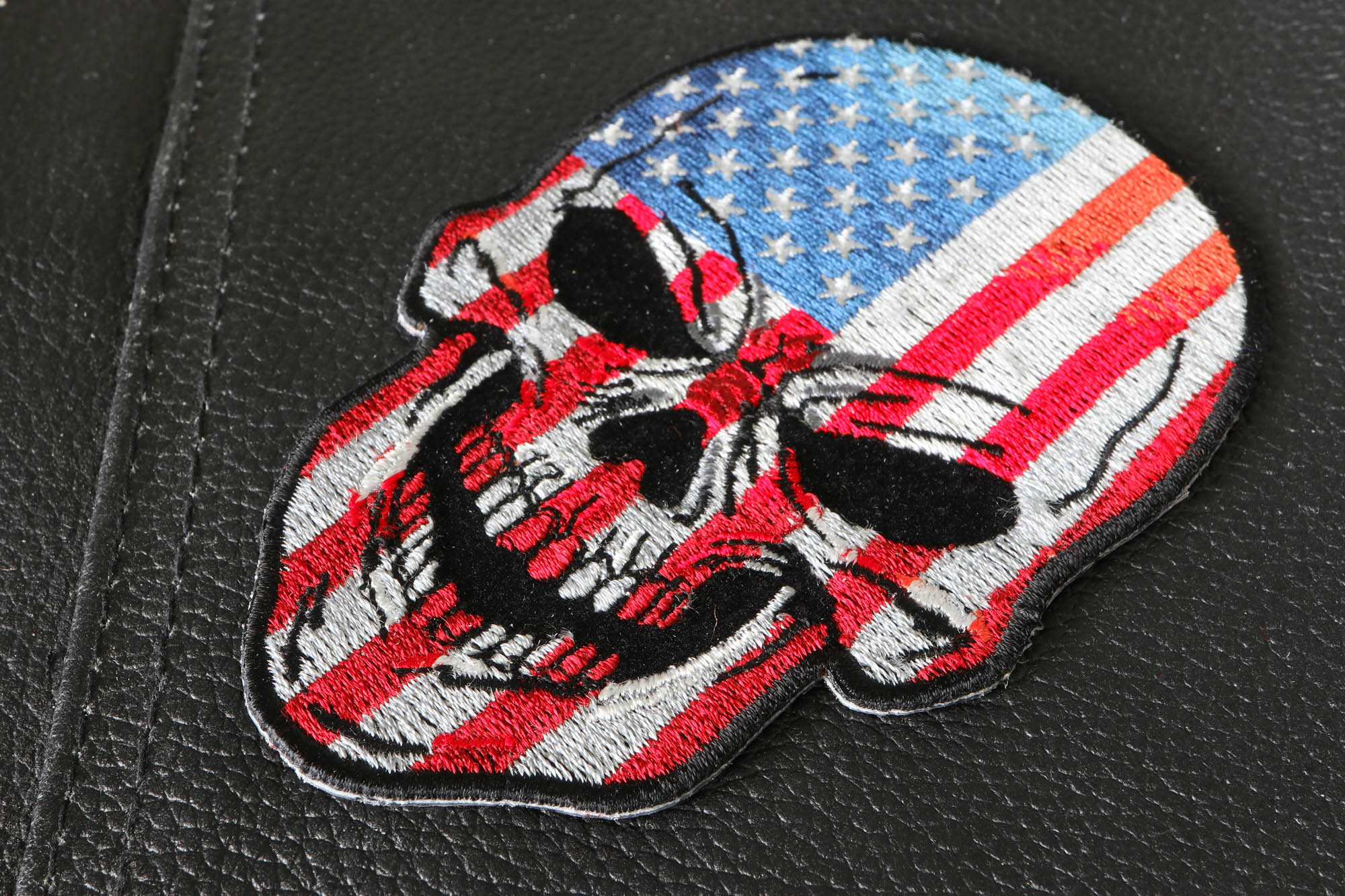American Flag Skull Patch, Skull Patches by Ivamis Patches