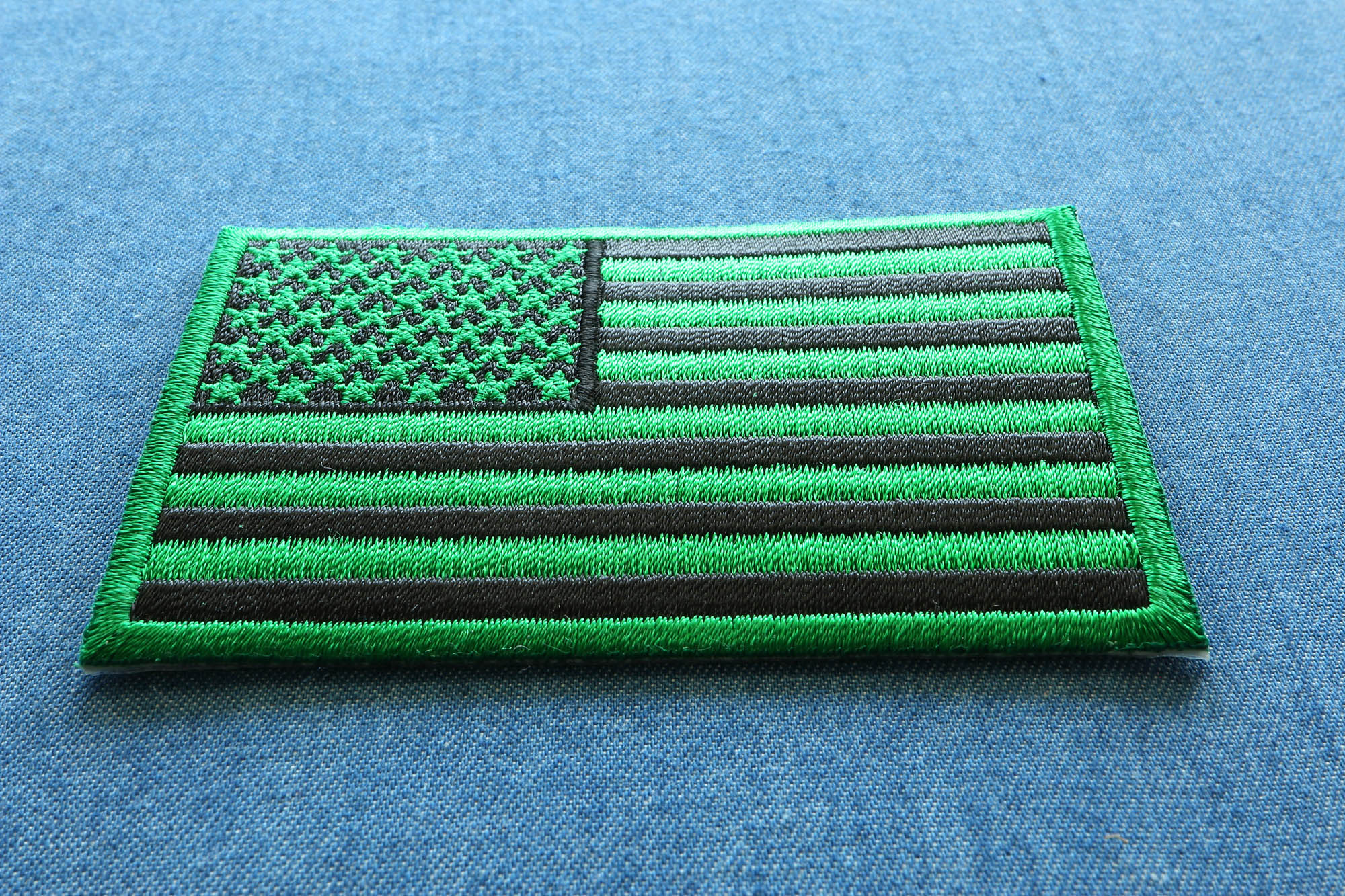Kelly Green American Flag Patch by Ivamis Patches