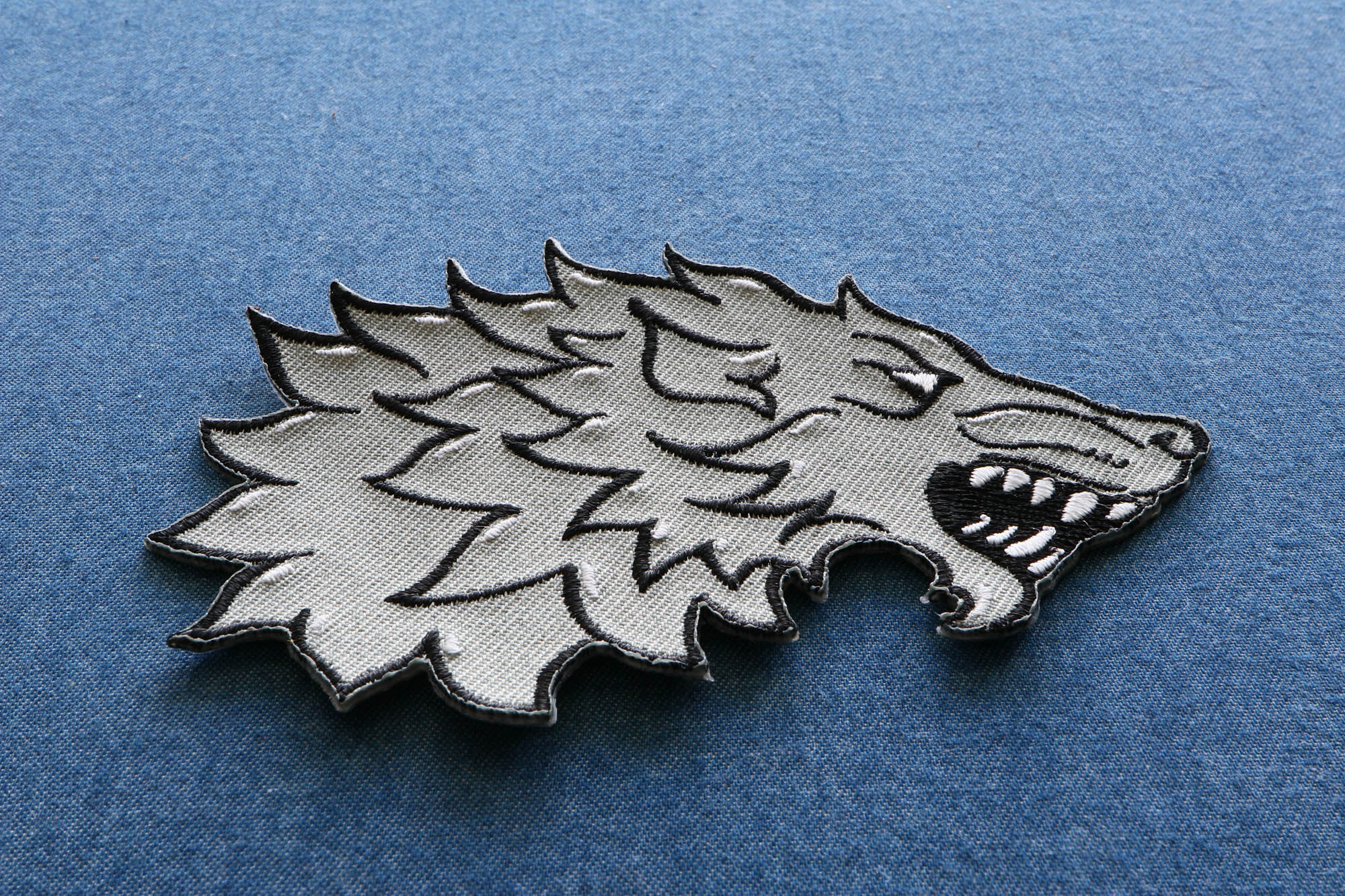 Sideways Wolf Patch by Ivamis Patches