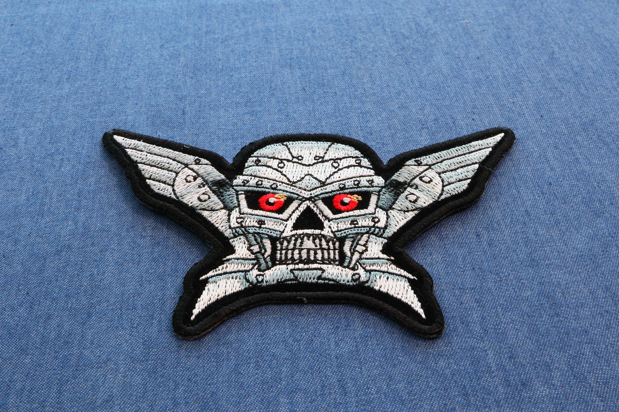 Robot Skull Patch, Skull Patches by Ivamis Patches