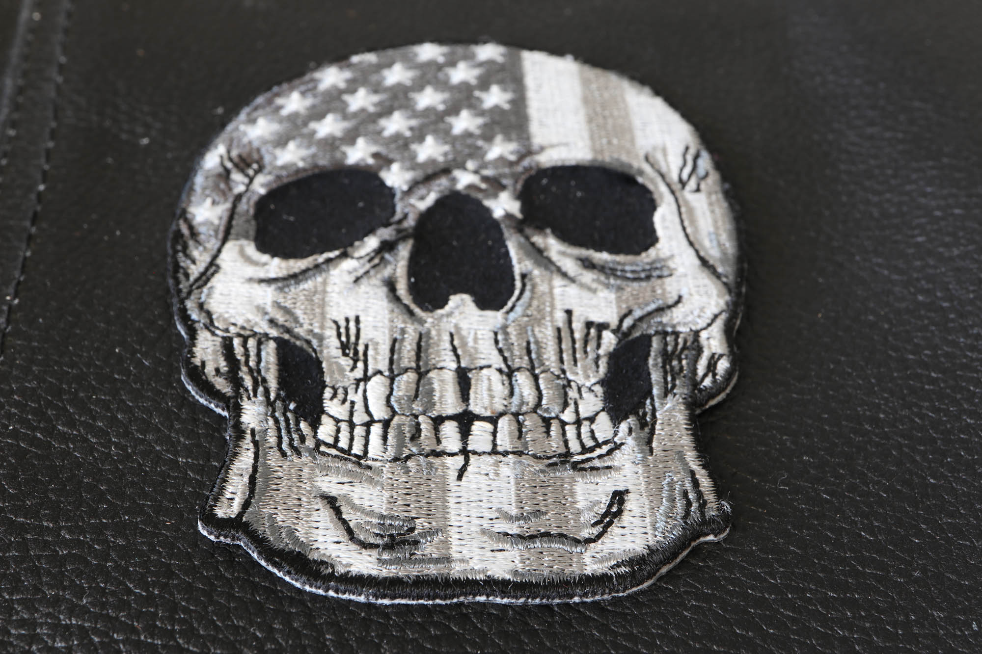 American Flag Skull Patch, Skull Patches by Ivamis Patches