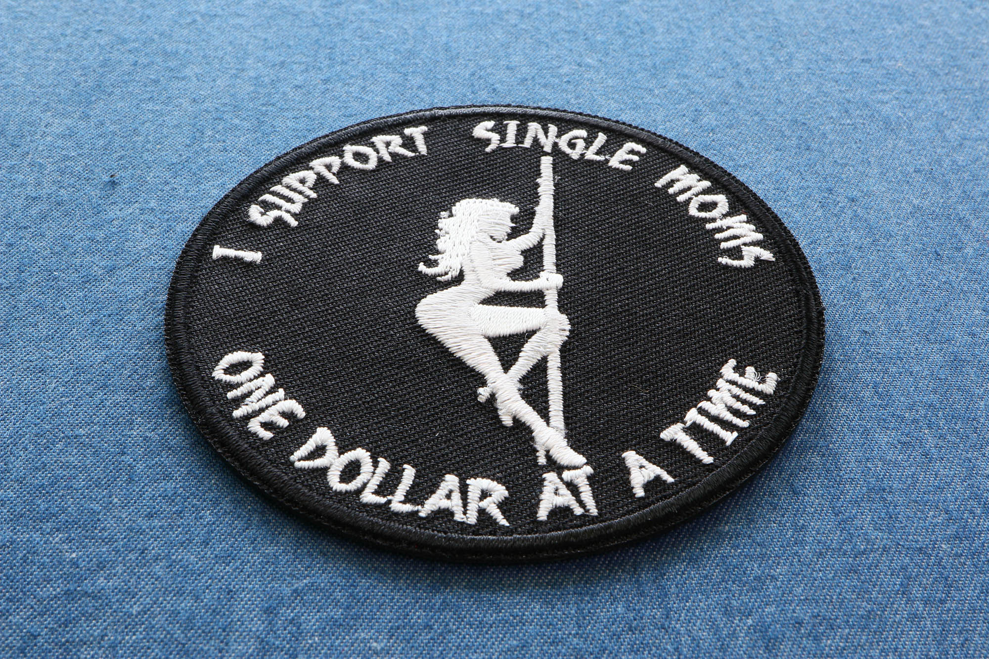 I Support Single Moms One Dollar at a Time Patch by Ivamis Patches