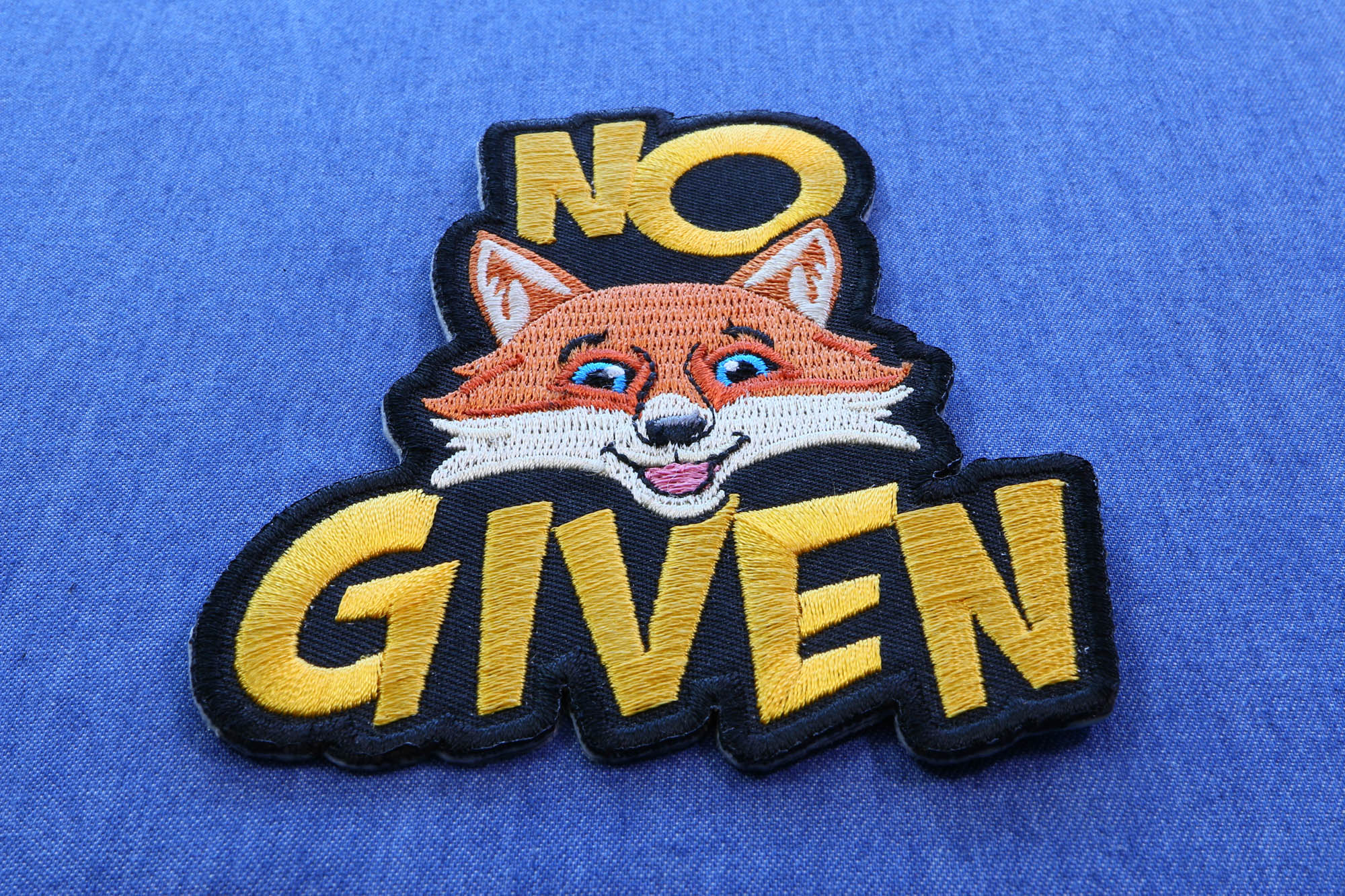 No Fox Given Funny Patch for Sewing or Ironing on to Clothes by Ivamis ...