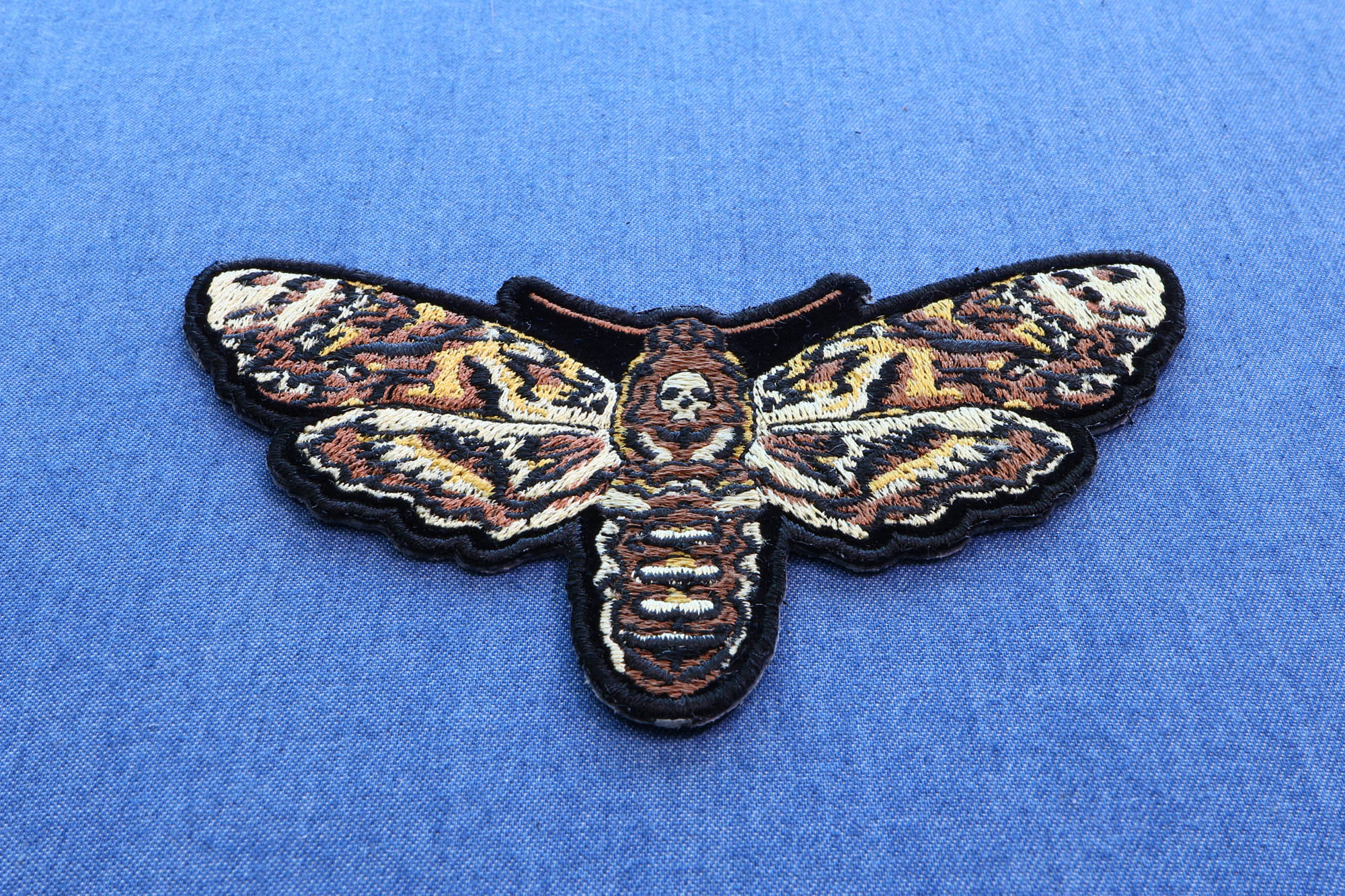 Moth Skull Patch, Skull Patches by Ivamis Patches