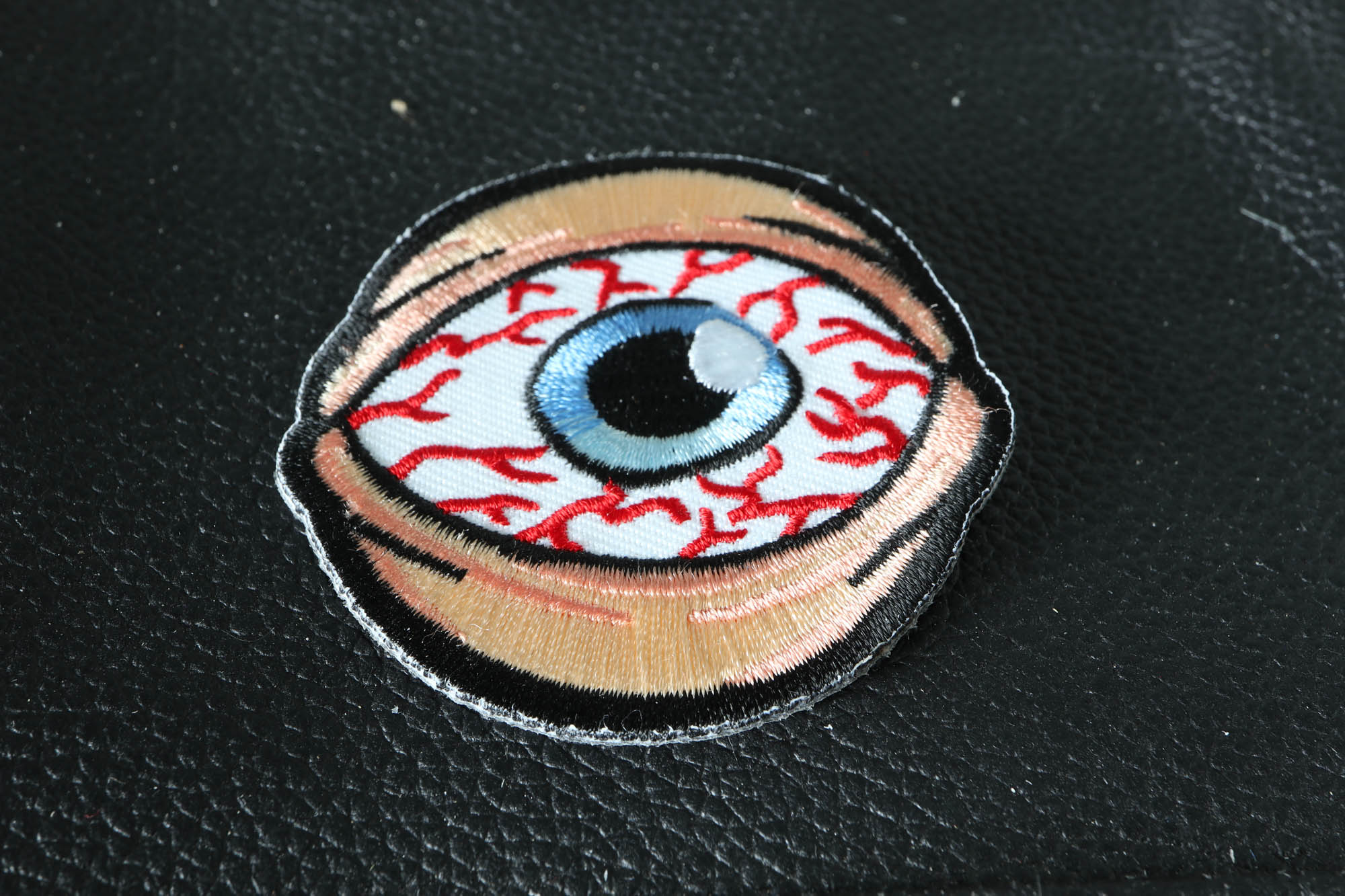 Bloodshot Eyes Funny Iron on Patch - Iron on Funny Patches by Ivamis Patches
