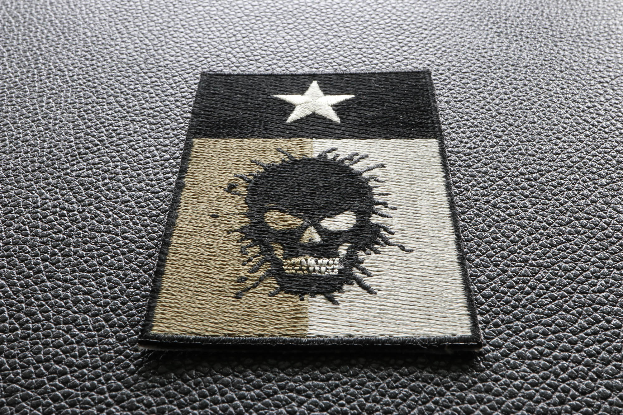Texas Flag Oil Spill Skull Patch, Skull Patches by Ivamis Patches