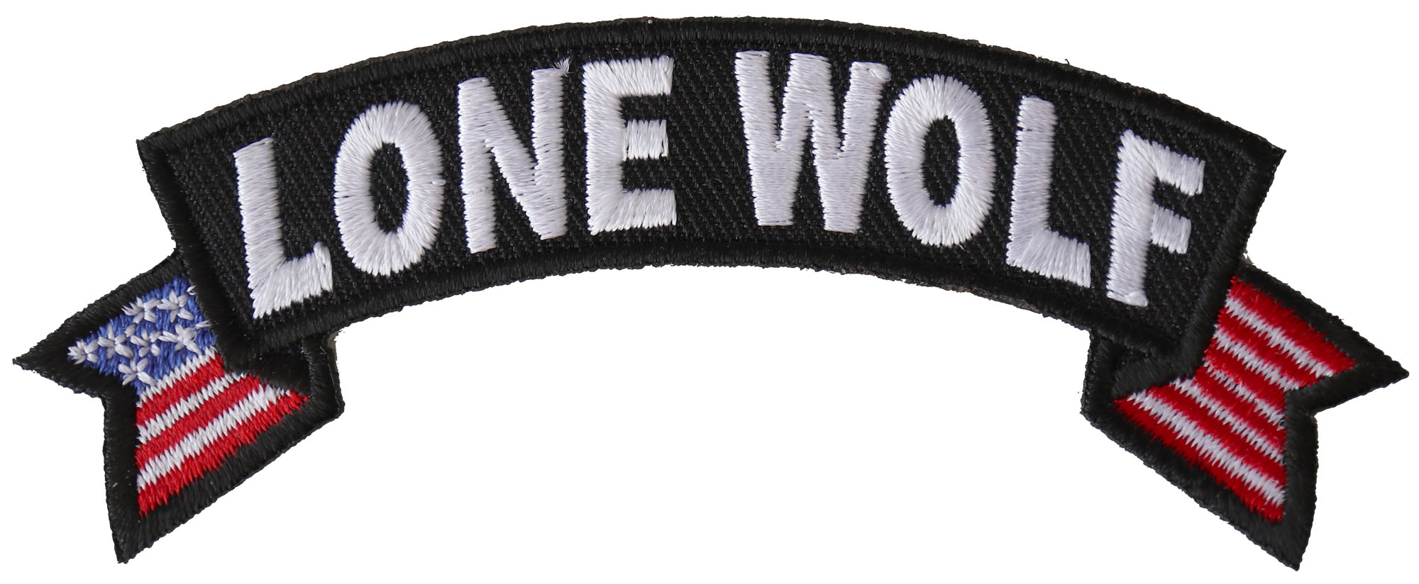 Lone Wolf Patch, Biker Sayings by Ivamis Patches