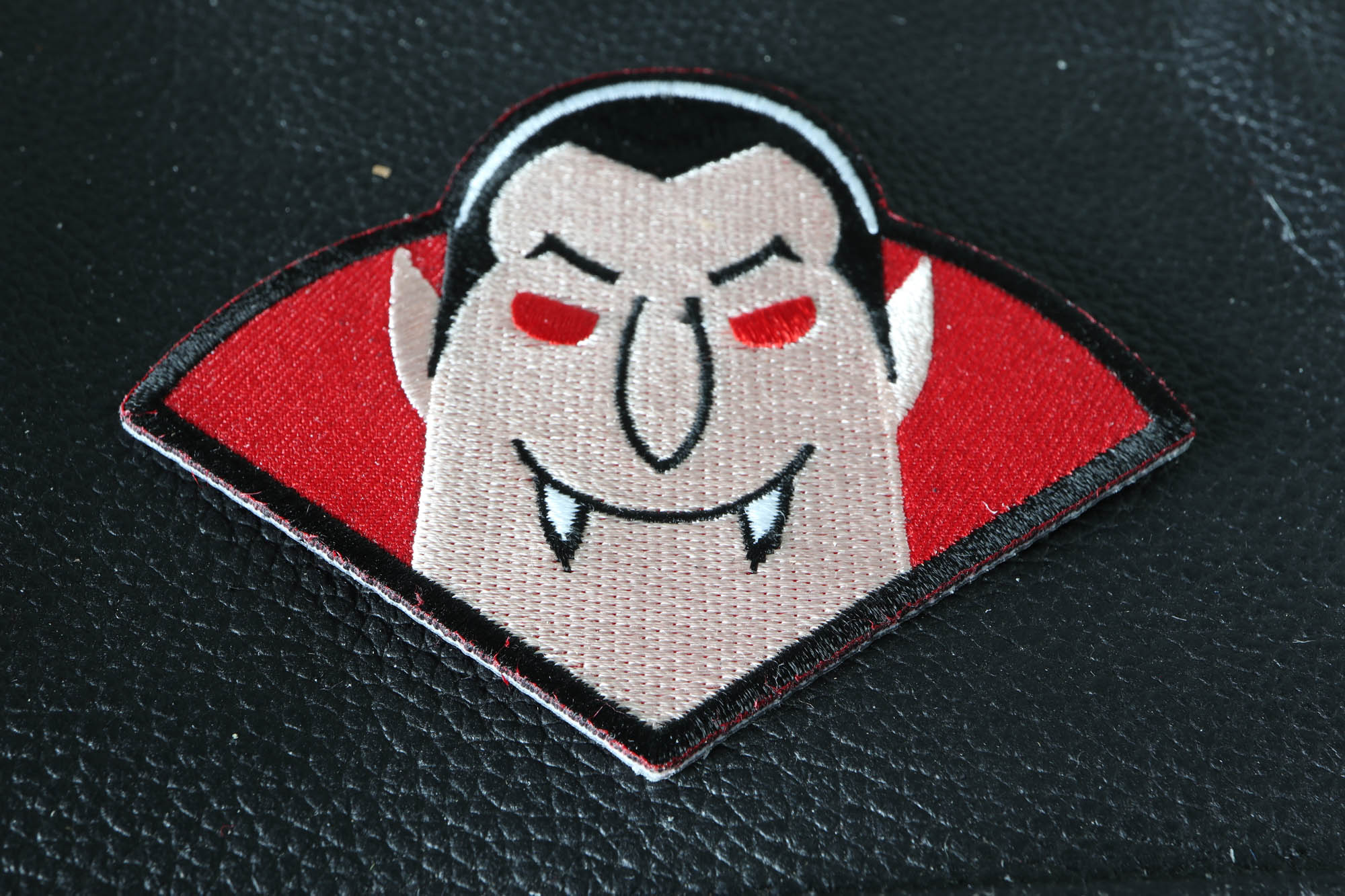 Whacky Dracula Vampire Iron on Funny Iron on Patch - Iron on Funny ...