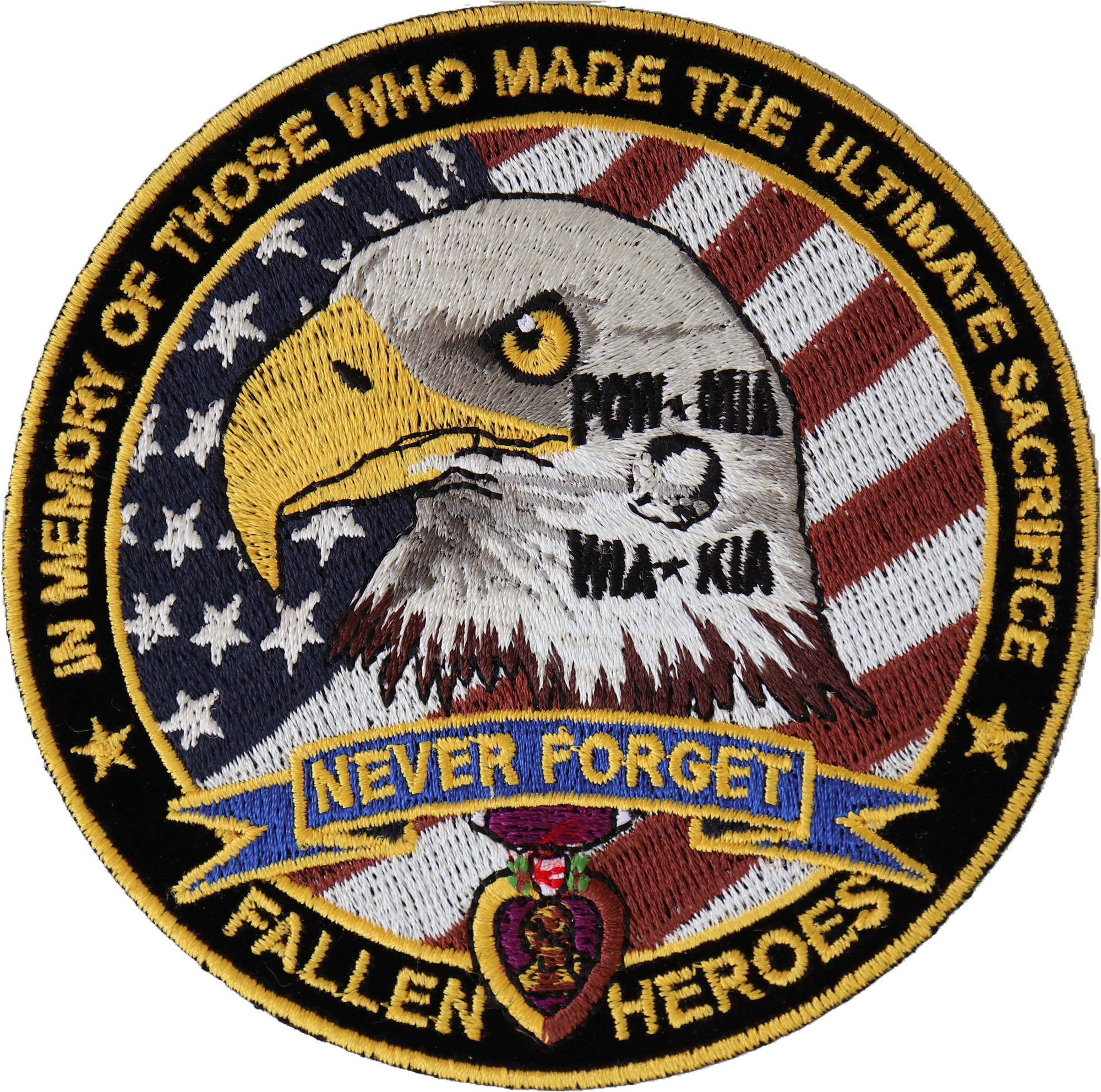 Fallen Heroes POW MIA WIA KIA Memorial Patch by Ivamis Patches